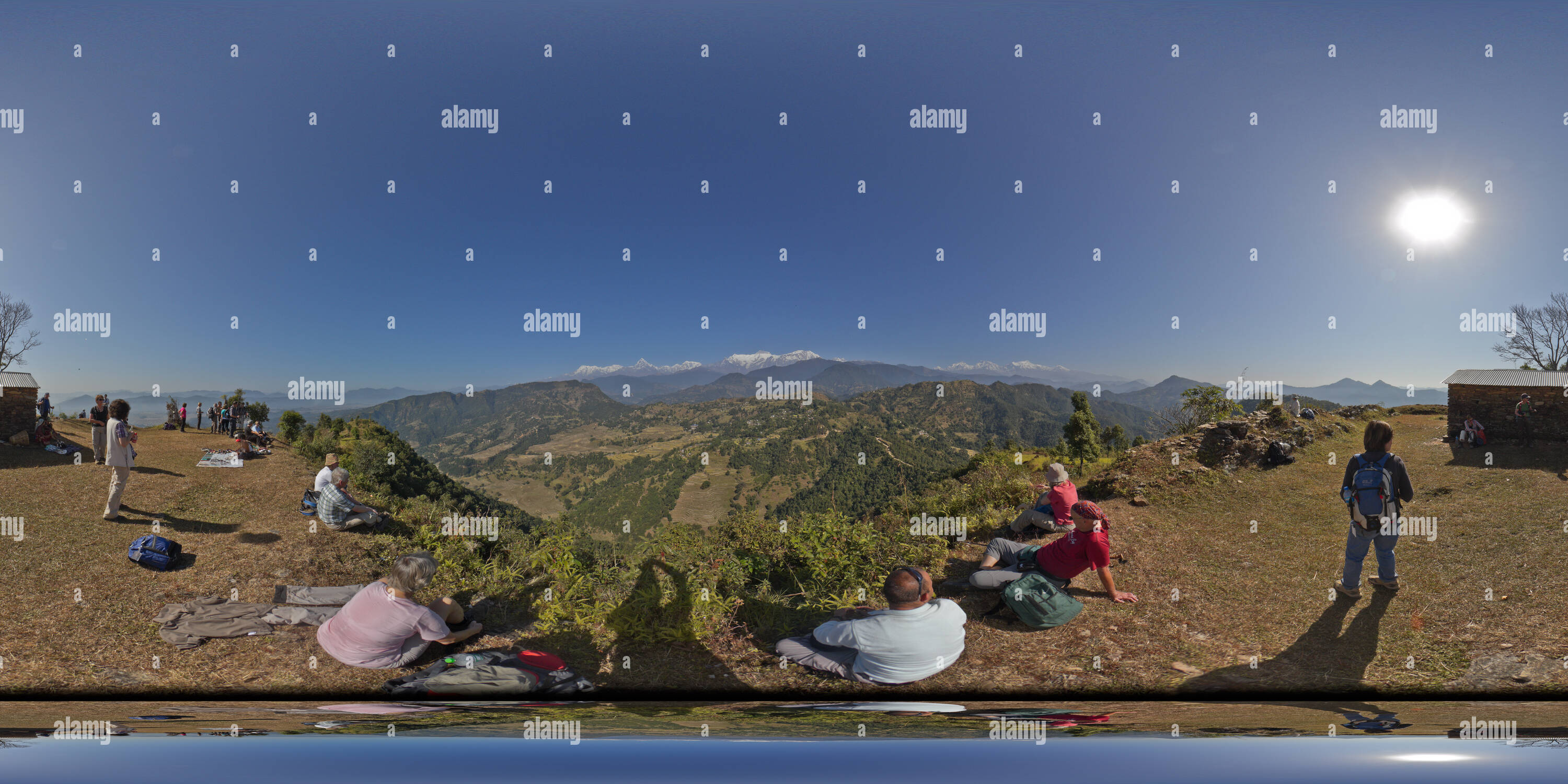 360° view of Himalaja Annapurna View - Alamy
