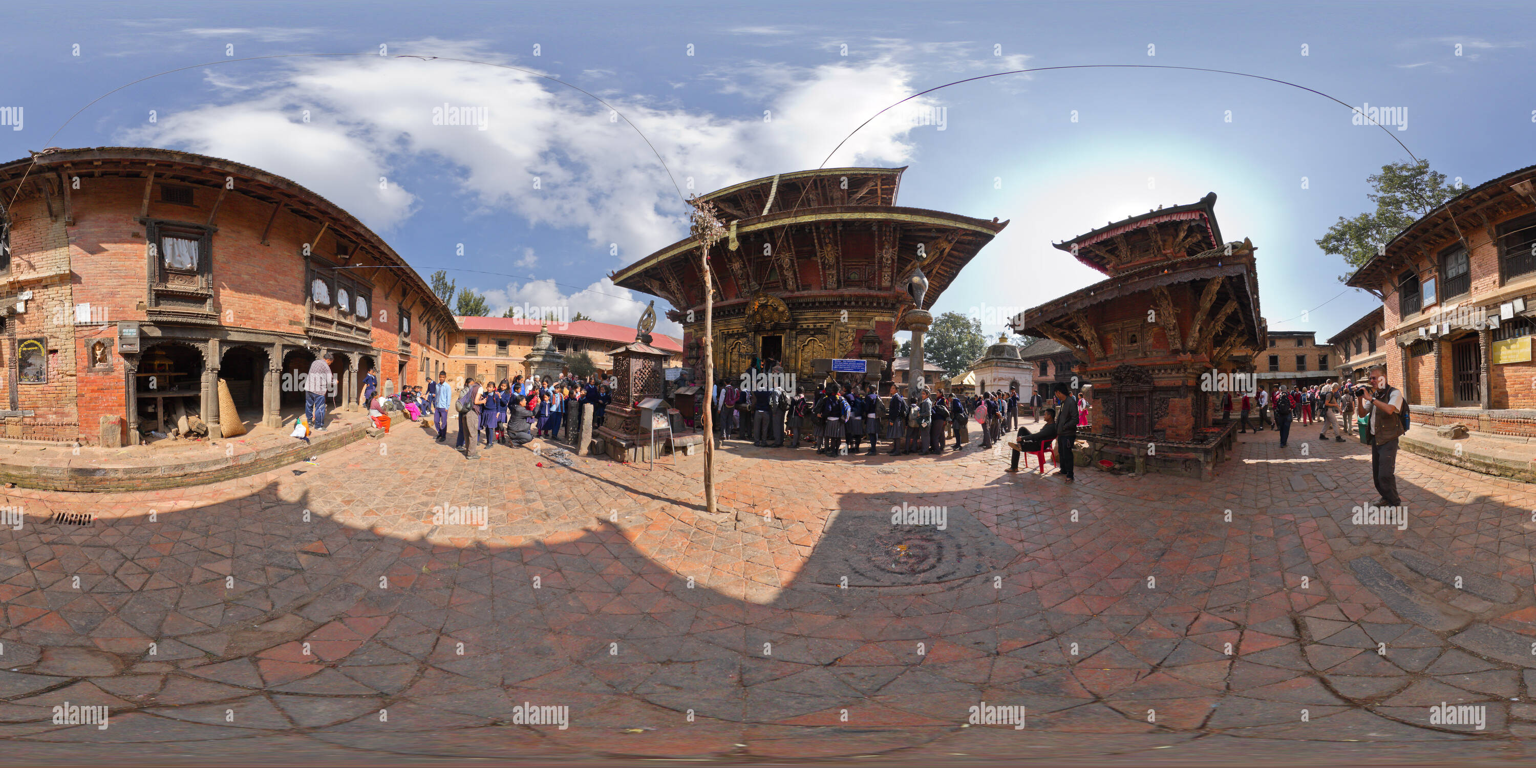 360° view of Changu Narayan Temple - Alamy