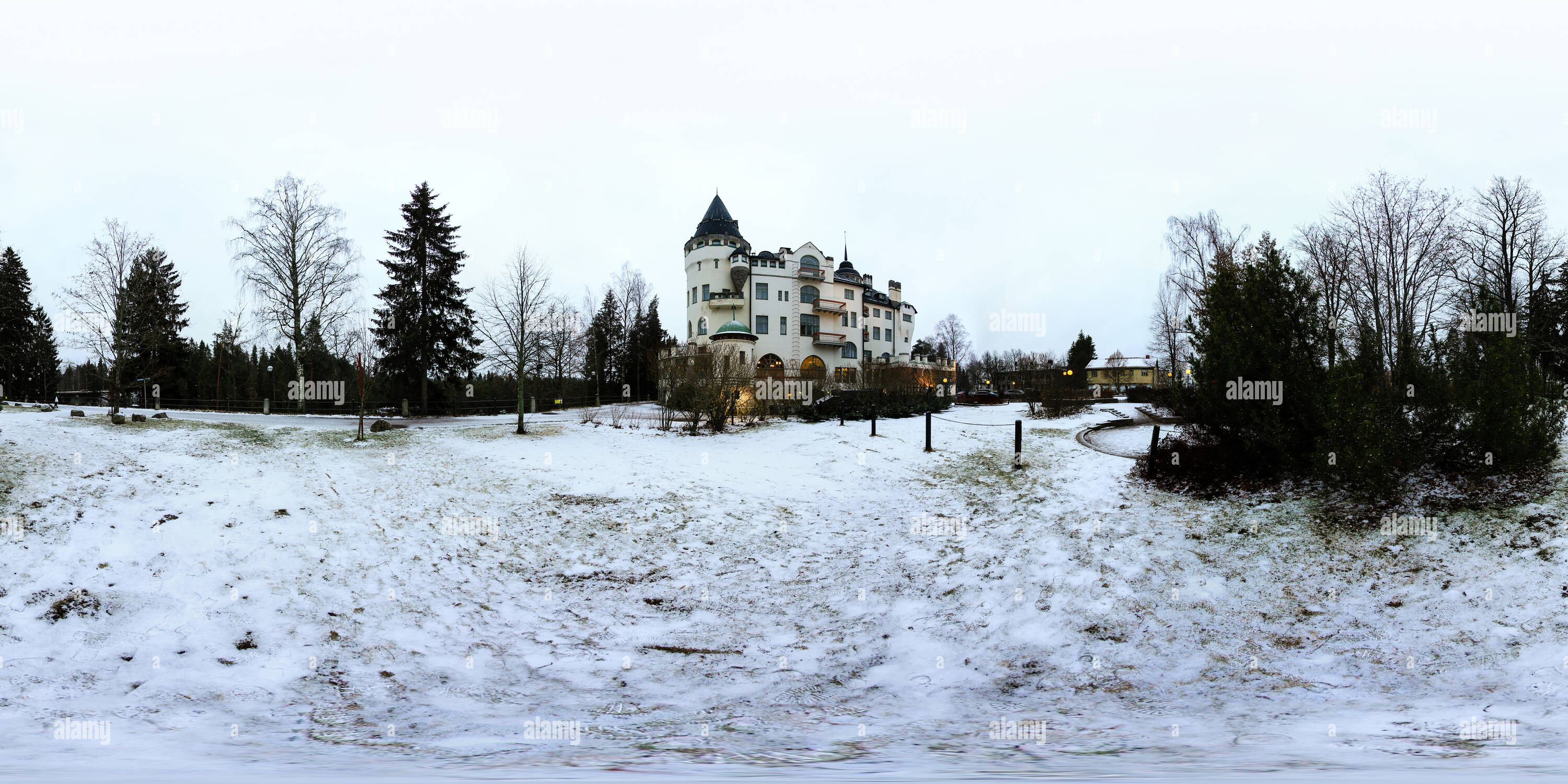 360° view of Imatra, hotel, Rantasipi Valtionhotelli, Finland - Alamy