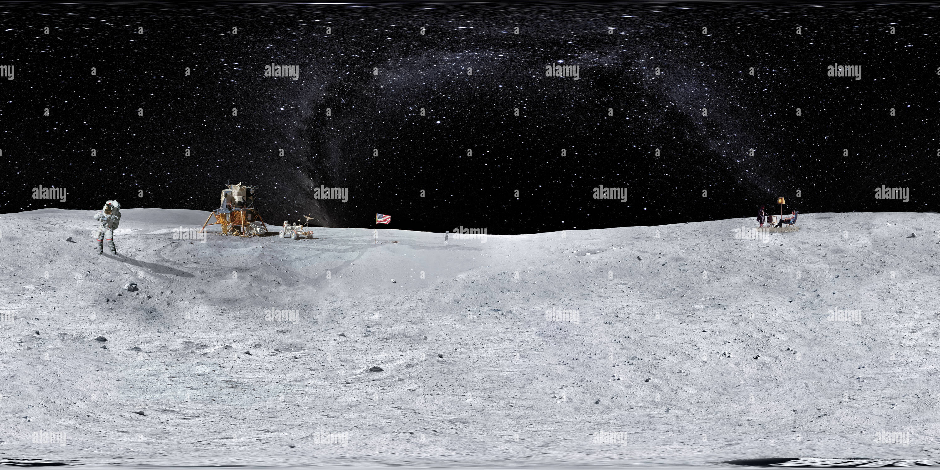 360° view of Pink Floyd Apollo Mission - Alamy