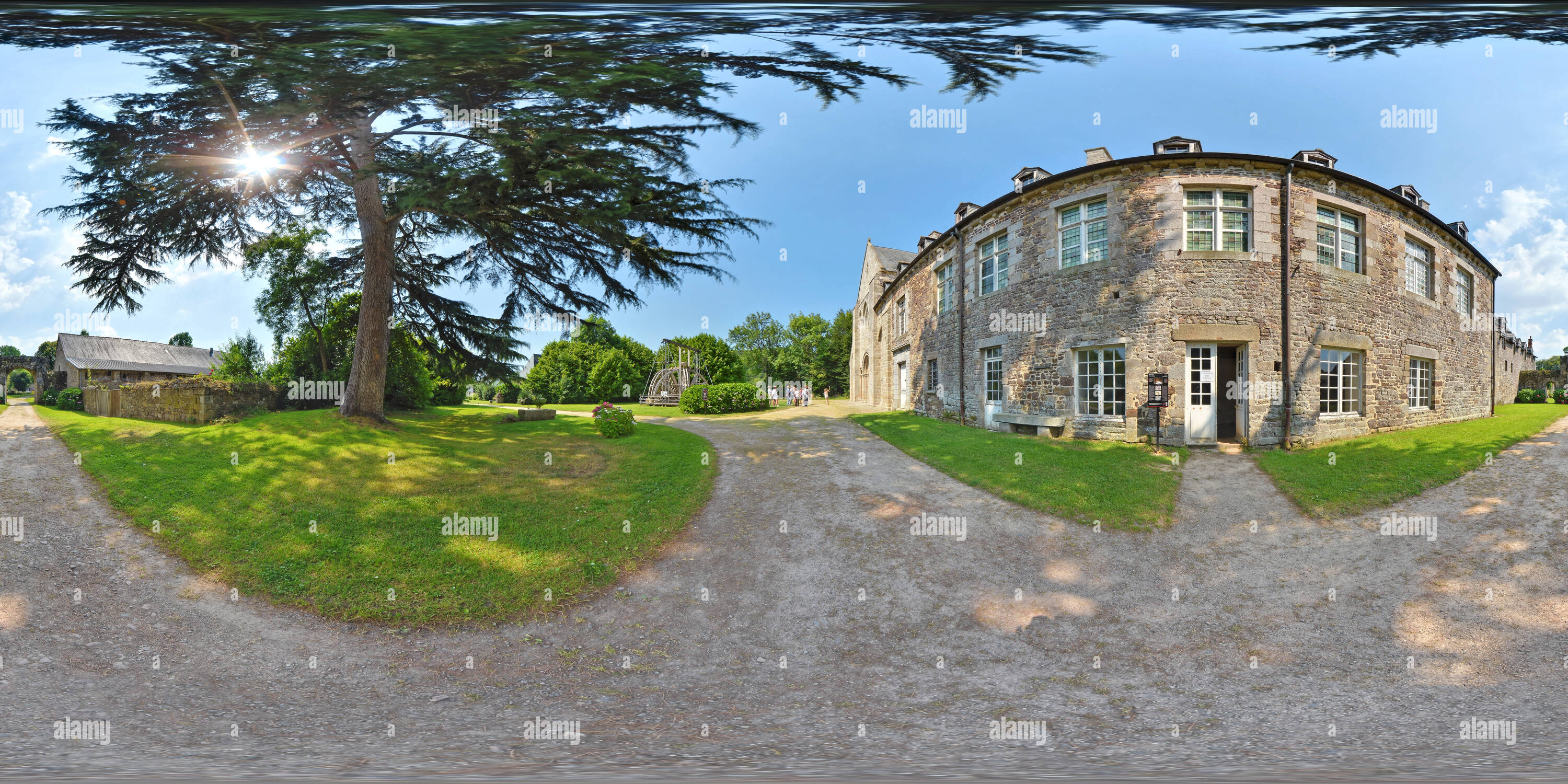 360° view of Abbaye de La Lucerne - France - Alamy