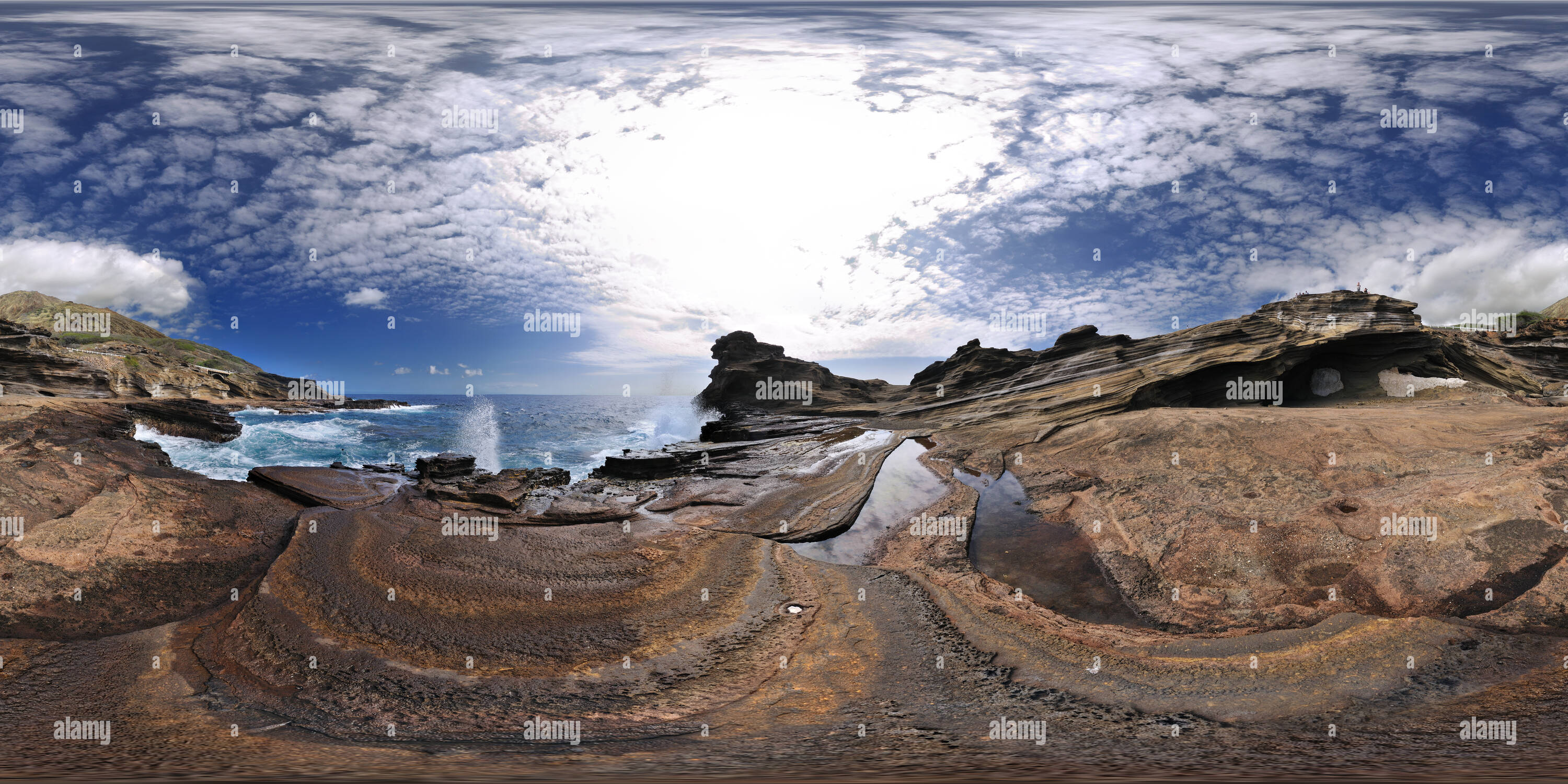 360° view of Oahu, East Shore, Hawaii, 2637 - Alamy