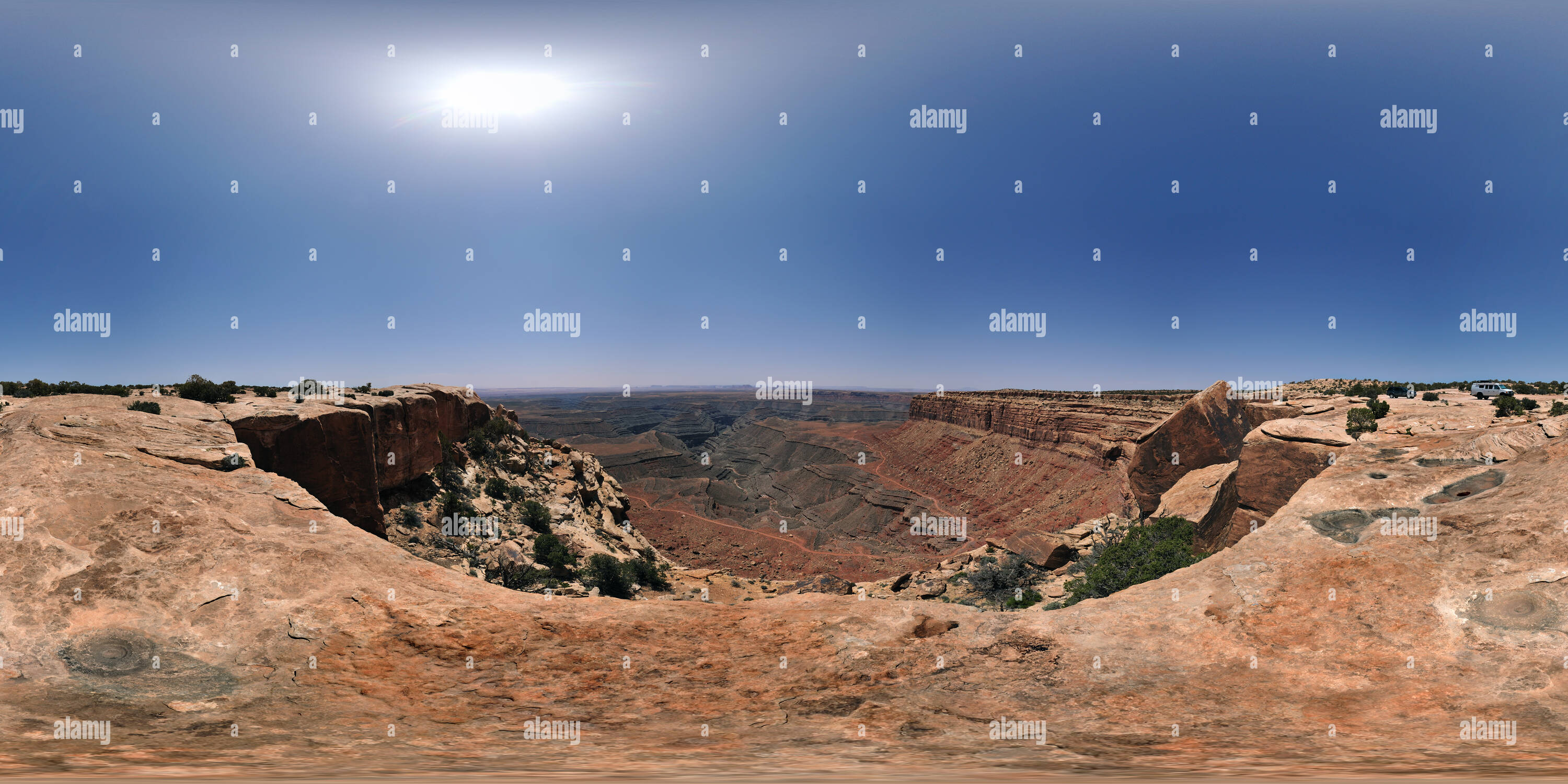 360° view of Muley Point near Mexican Hat, Utah, 5952 - Alamy