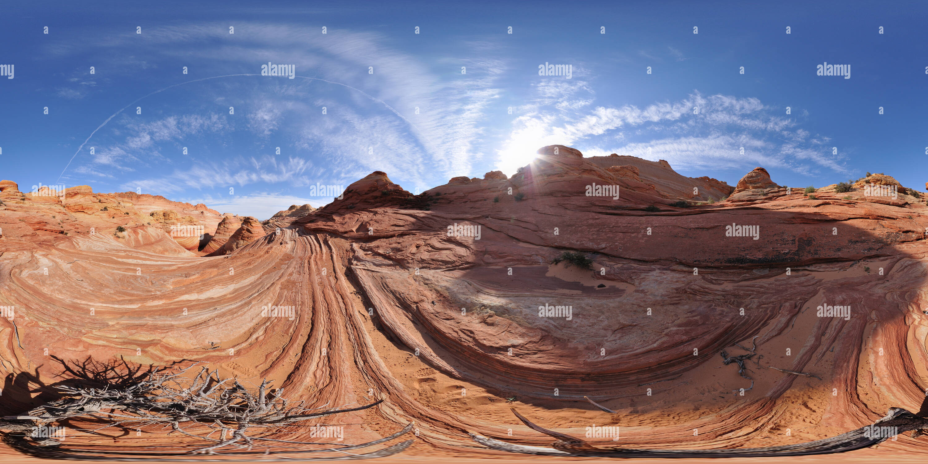 360° view of The Wave, Coyote Buttes North, Arizona, 5187 - Alamy