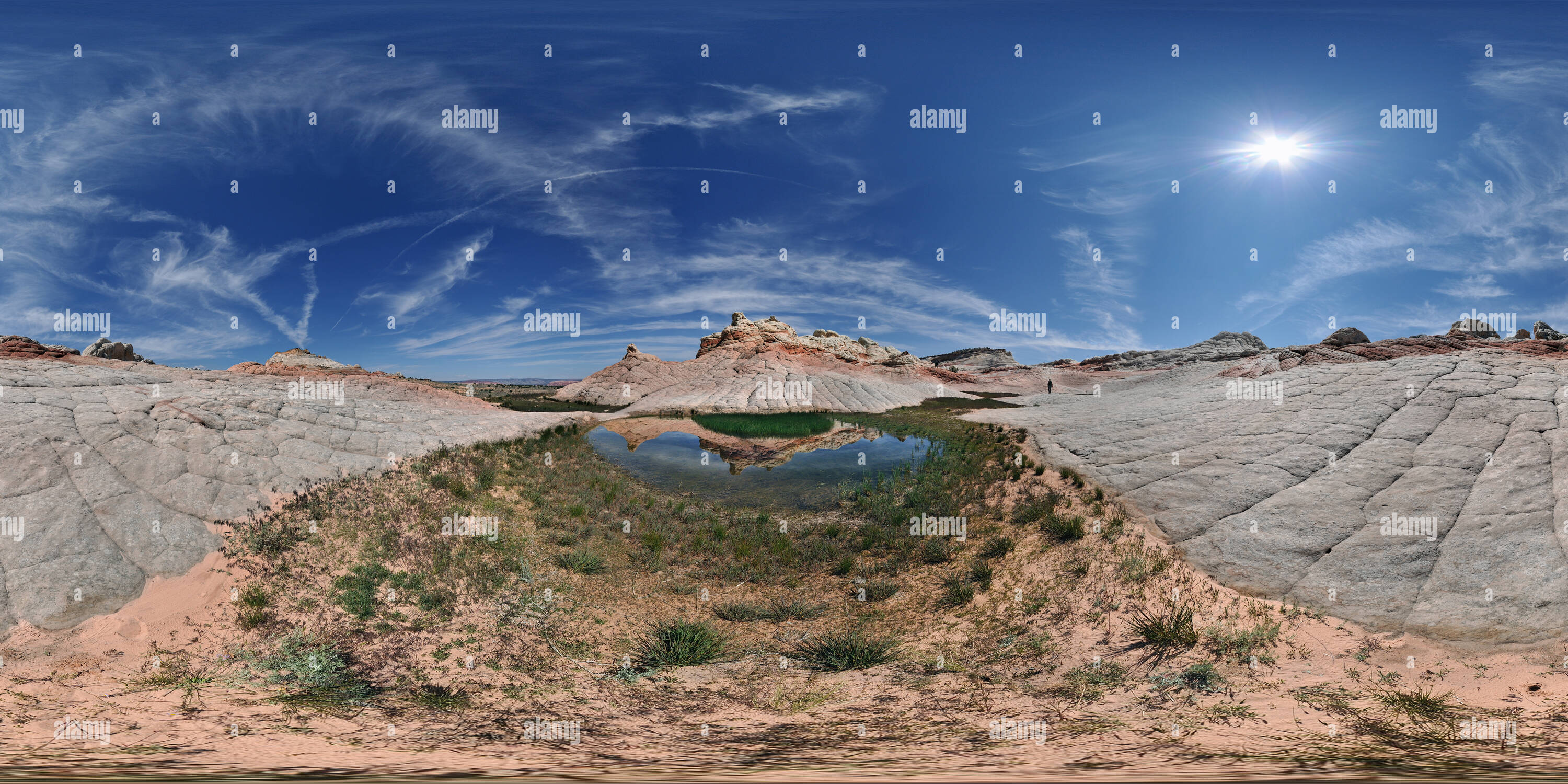 360° view of Rock Formation White Pocket, Vermilion Cliffs, Arizona ...