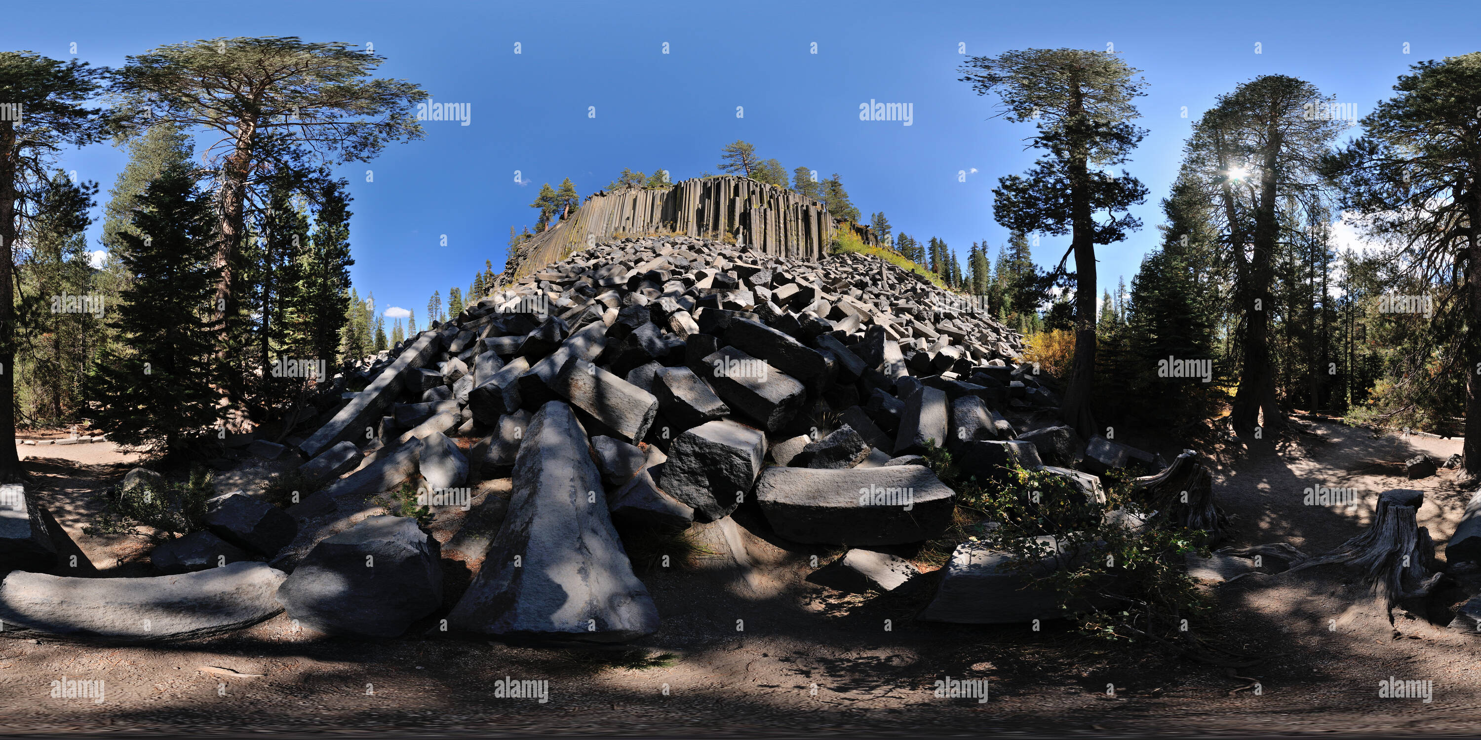 360° view of Devils Postpile National Monument, California, USA, 7 - Alamy