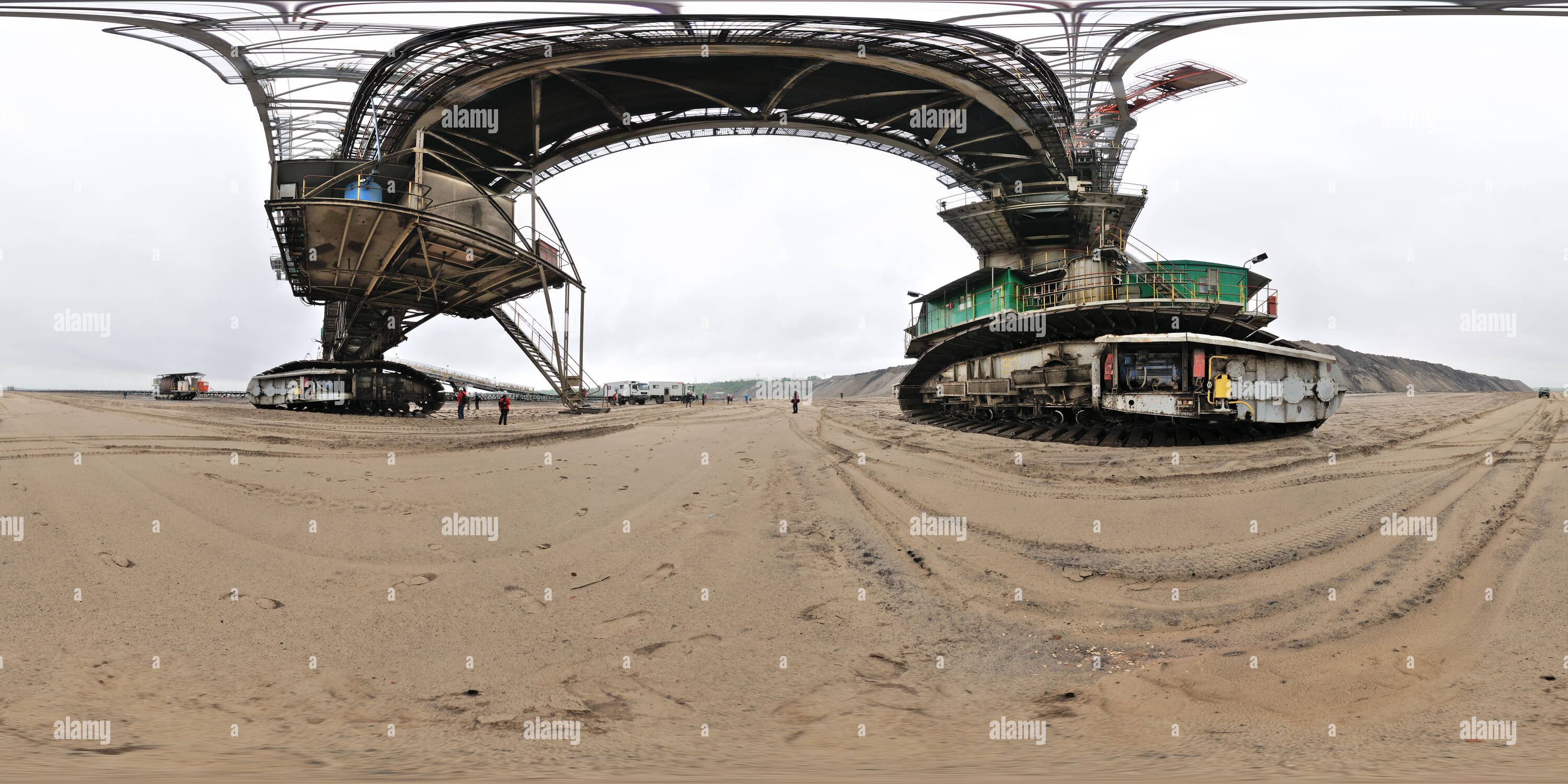 360° view of Opencast lignite mine, Belchatow, Poland, 9 - Alamy