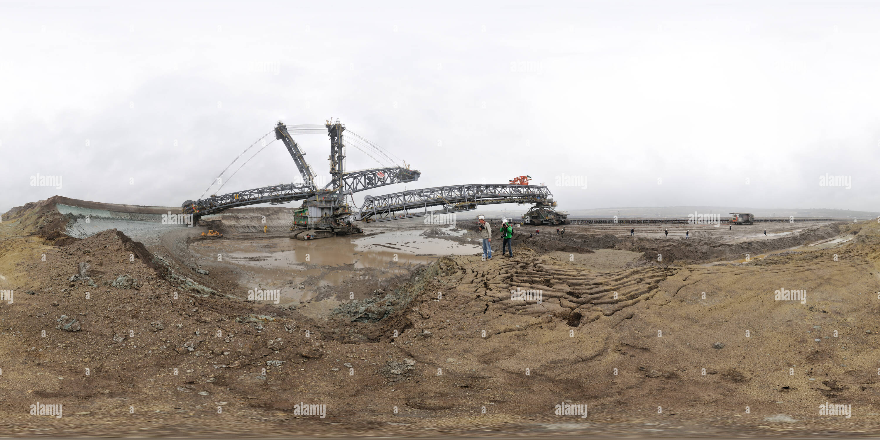 360° view of Opencast lignite mine, Belchatow, Poland, 15 - Alamy