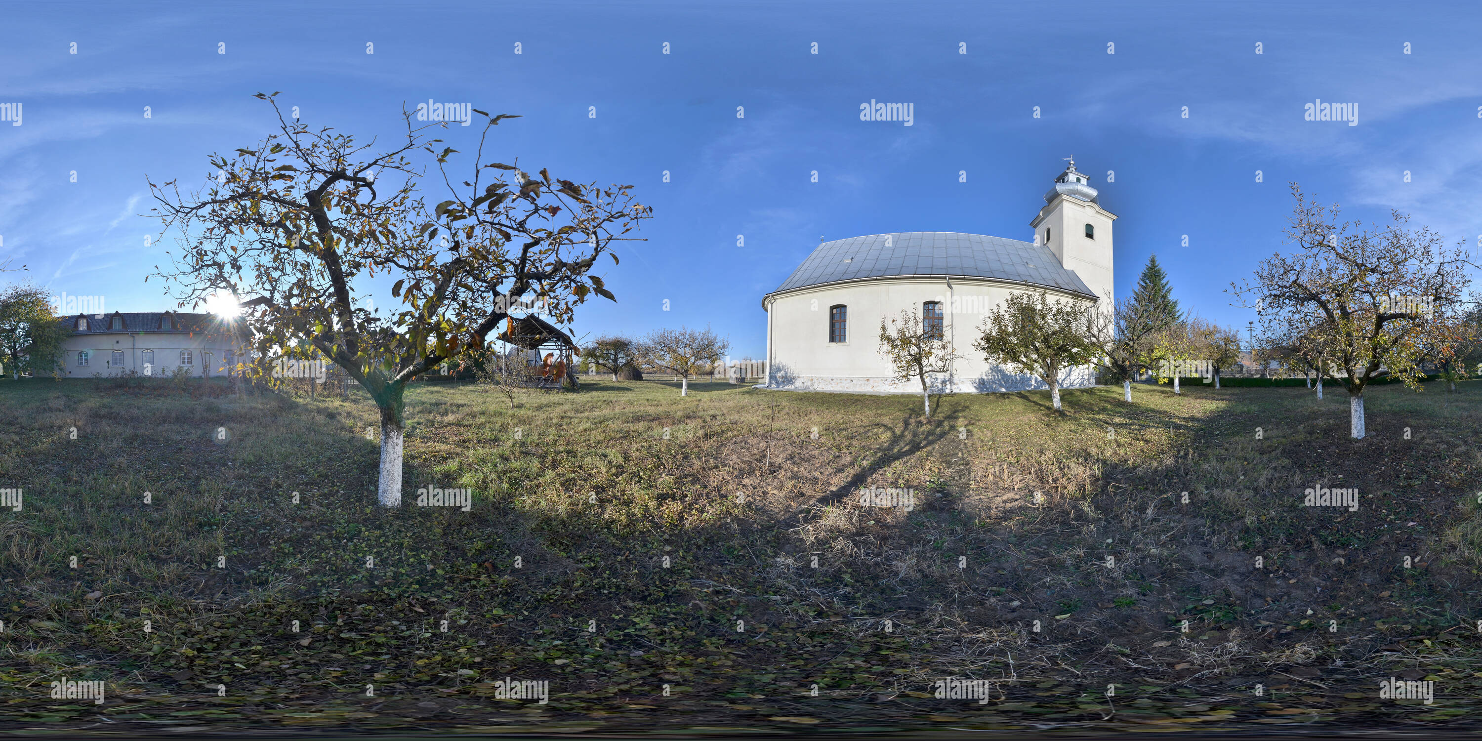 360° view of Calvinist Reformed Church, Seini, Romania - Alamy