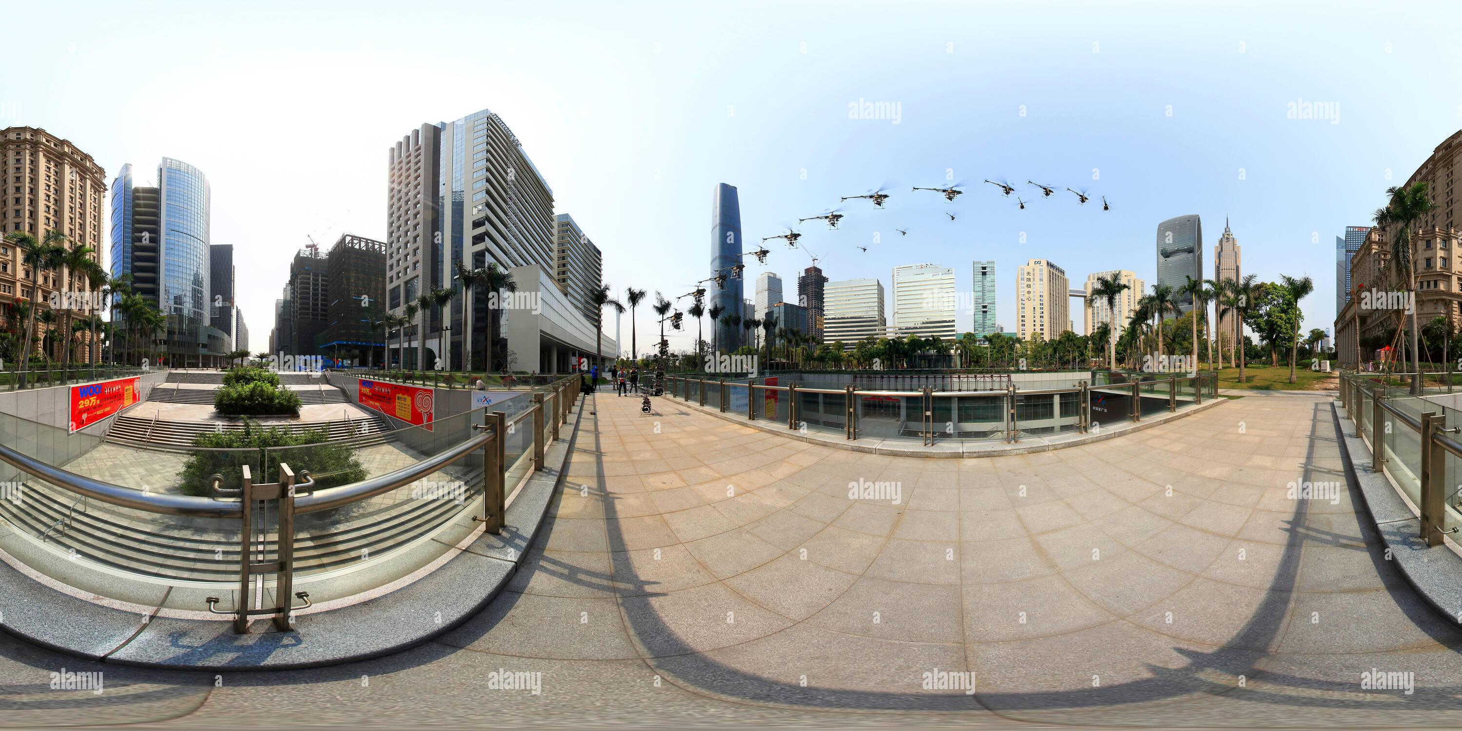 360° view of 20120325bb Guangzhou model aircraft shooting - Alamy