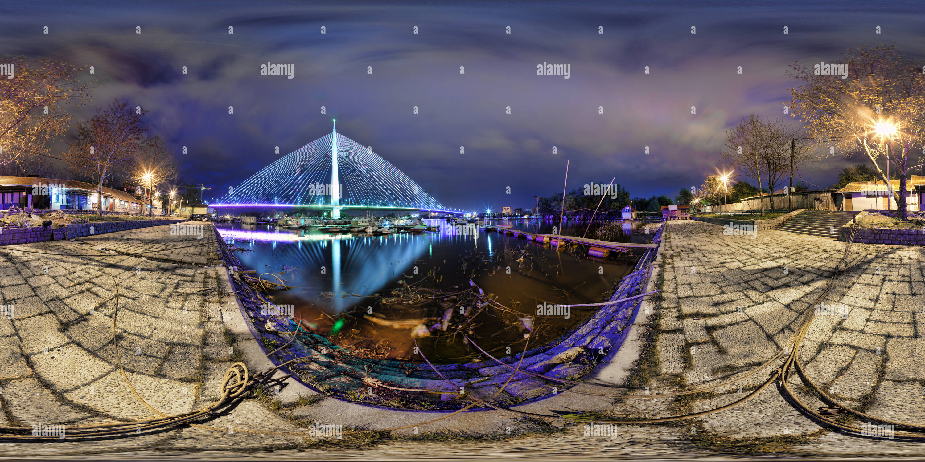 360° view of Bridge on Ada - Alamy