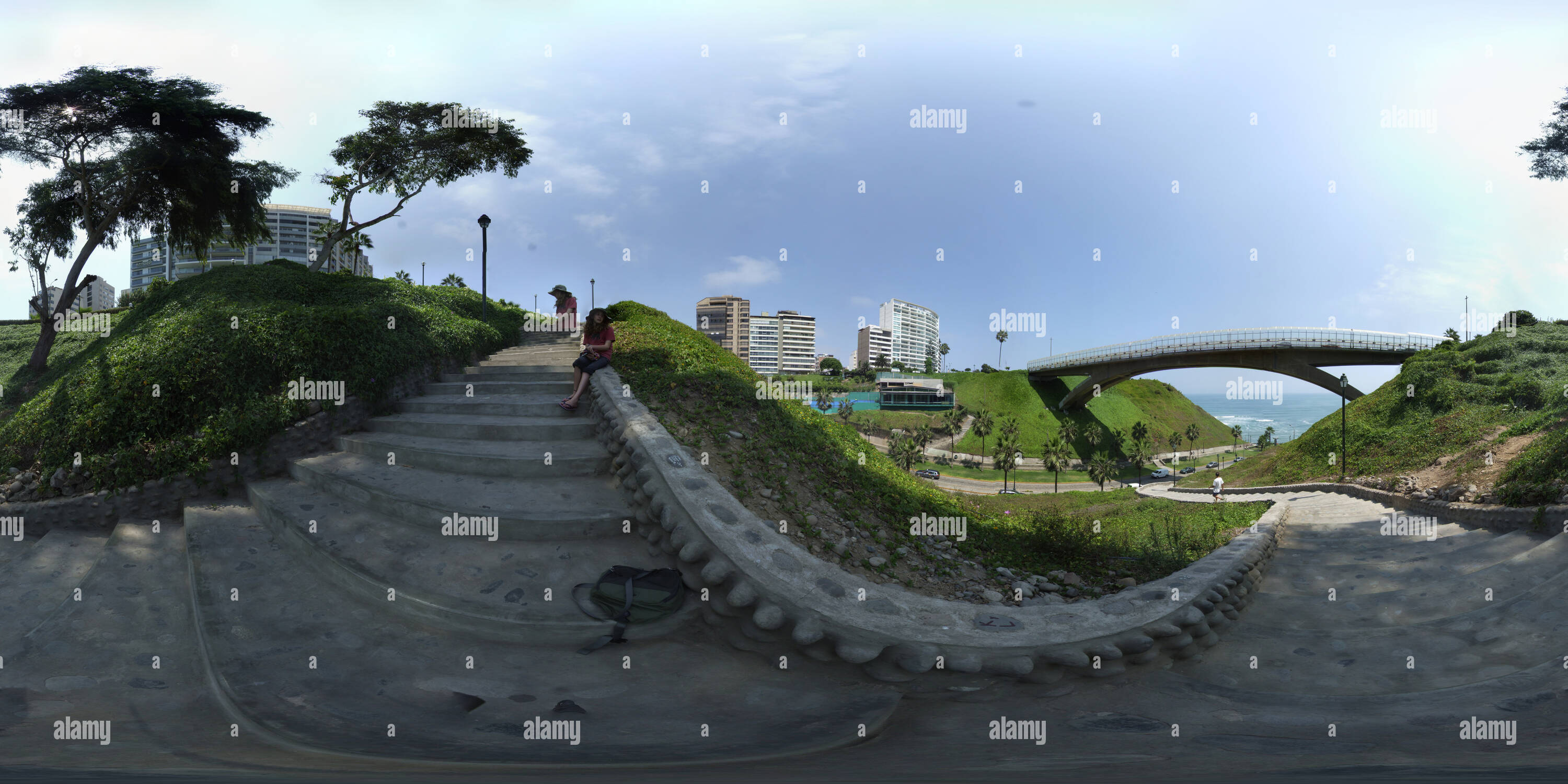360° view of View towards the beach, Miraflores, Peru - Alamy