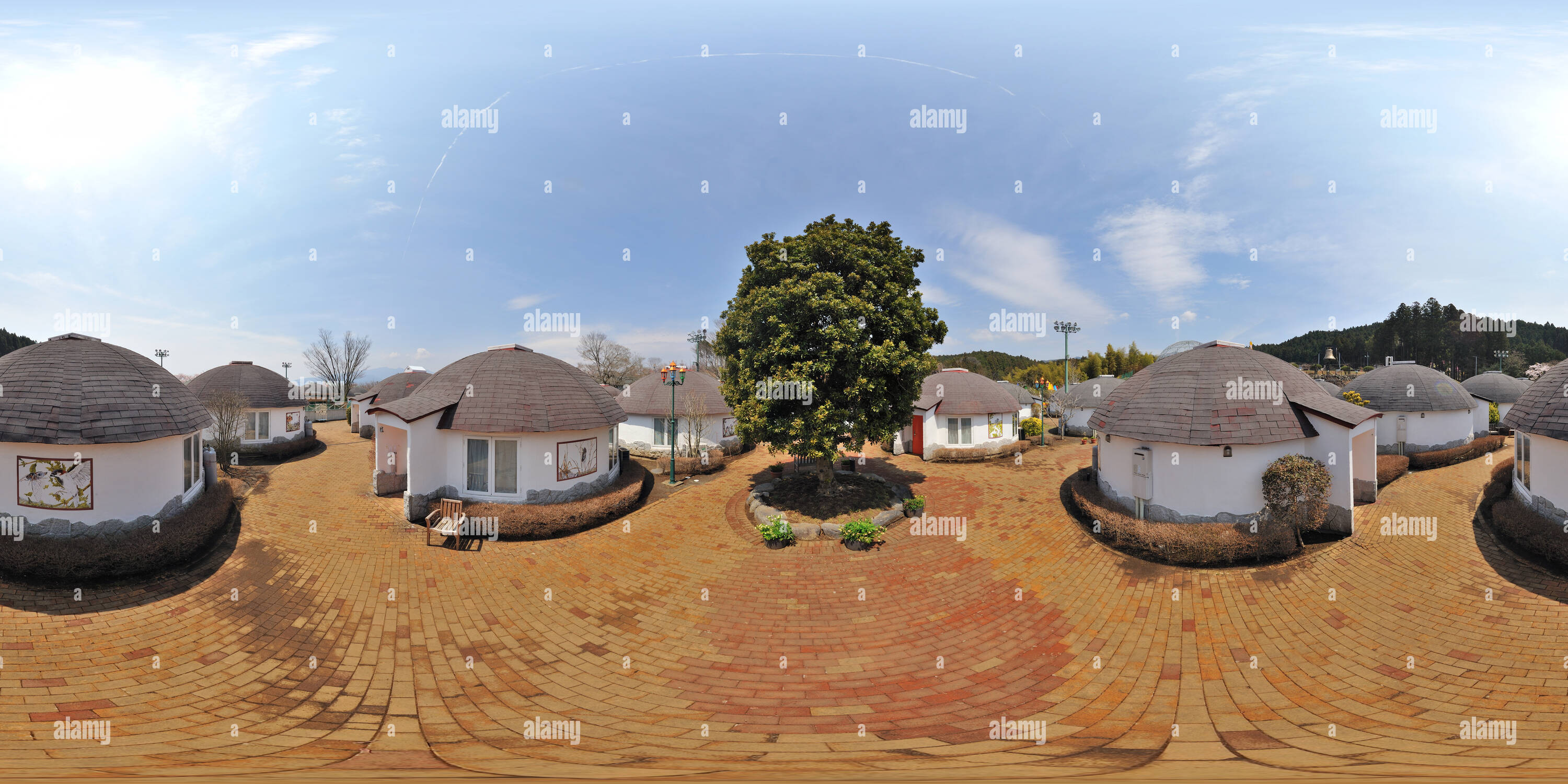 360° view of slow house villa - Alamy