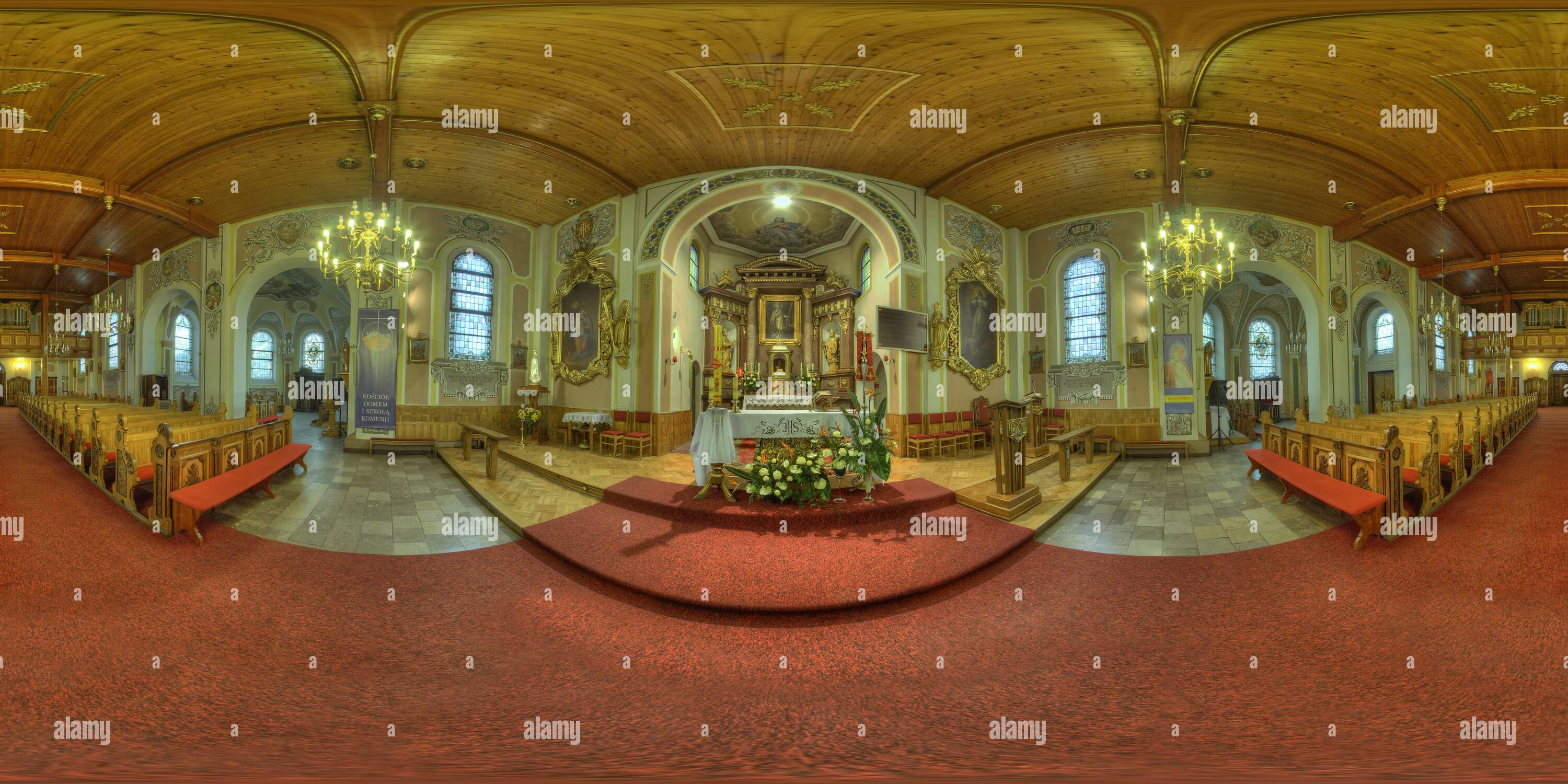 360° view of Church in Witkowo - Alamy