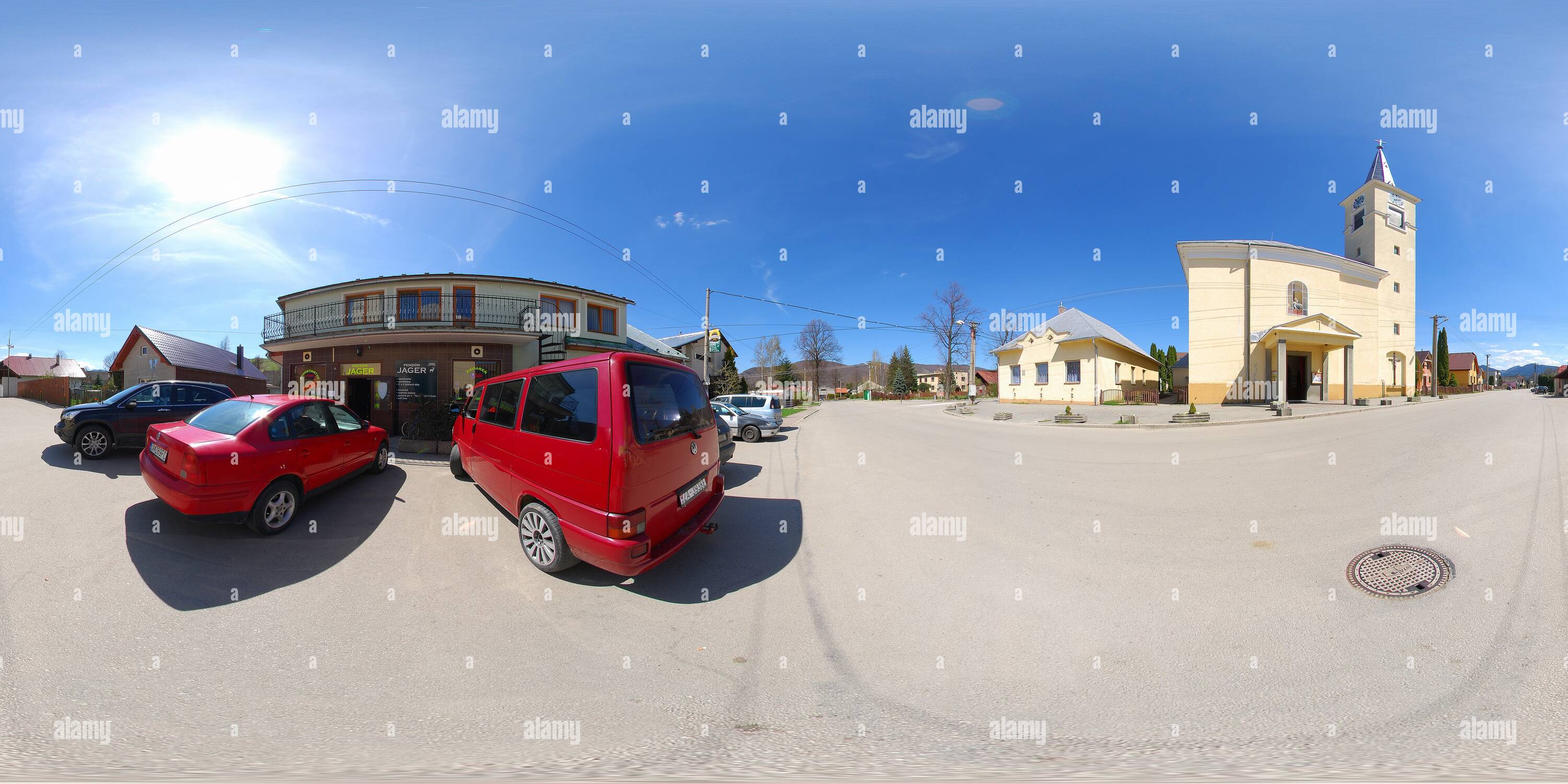 360° view of Obec Konská - centrum - Alamy