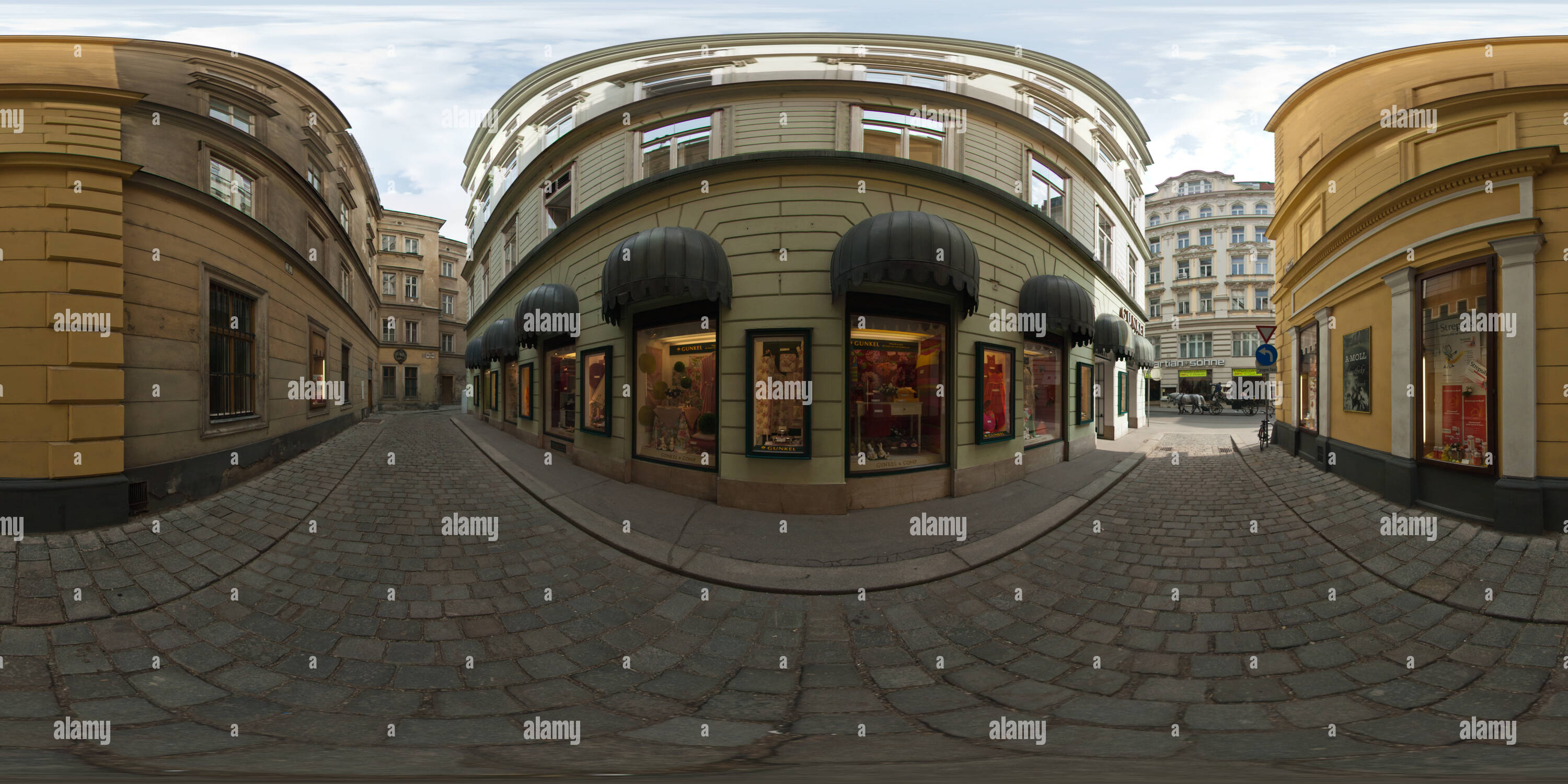 360° view of Kleeblattgasse (Clover Street), Vienna #1 - Alamy