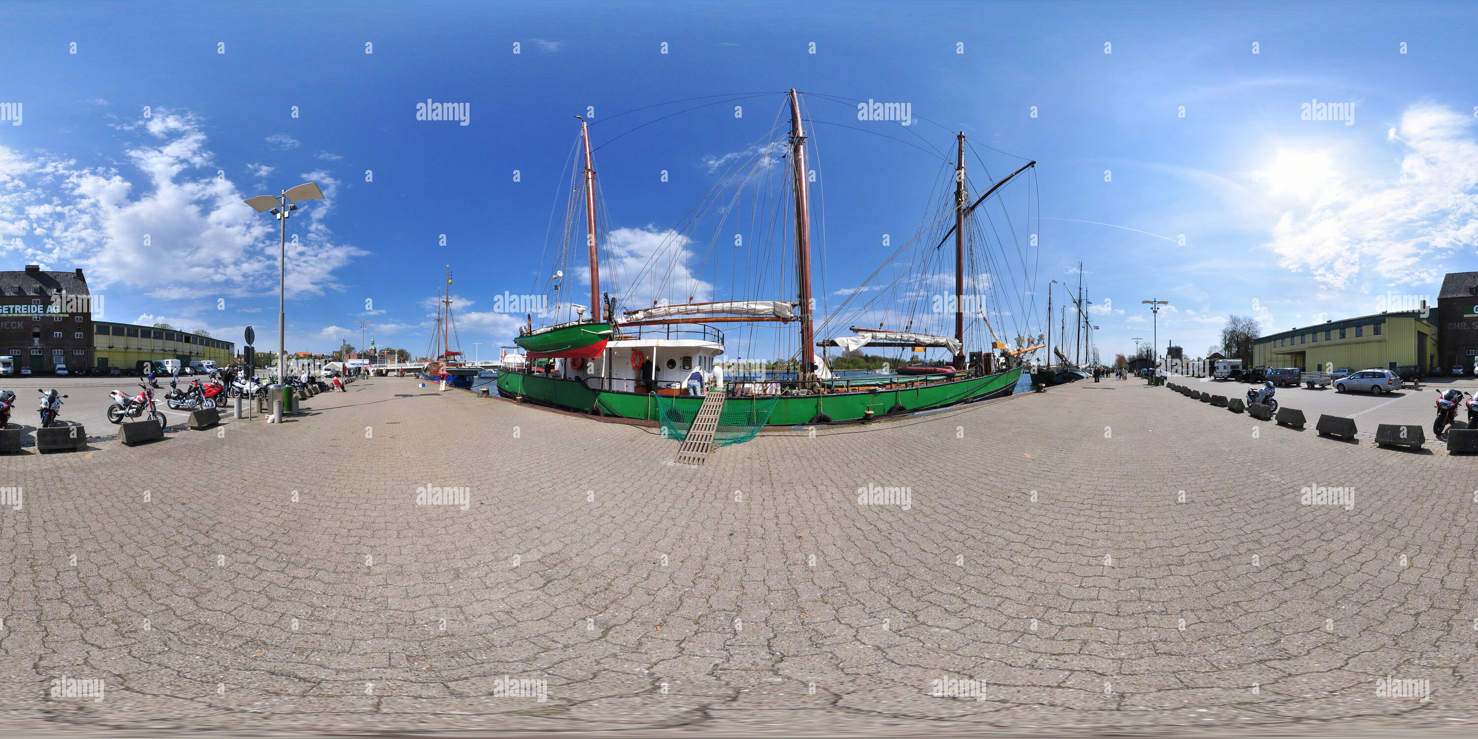 360° view of Kappeln - Altes Segelschiff - Alamy