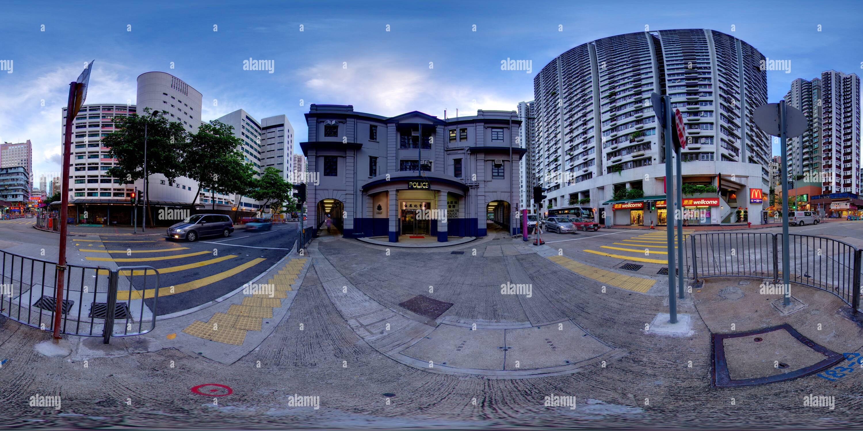 360° view of Yau Ma Tei Police Station - Alamy