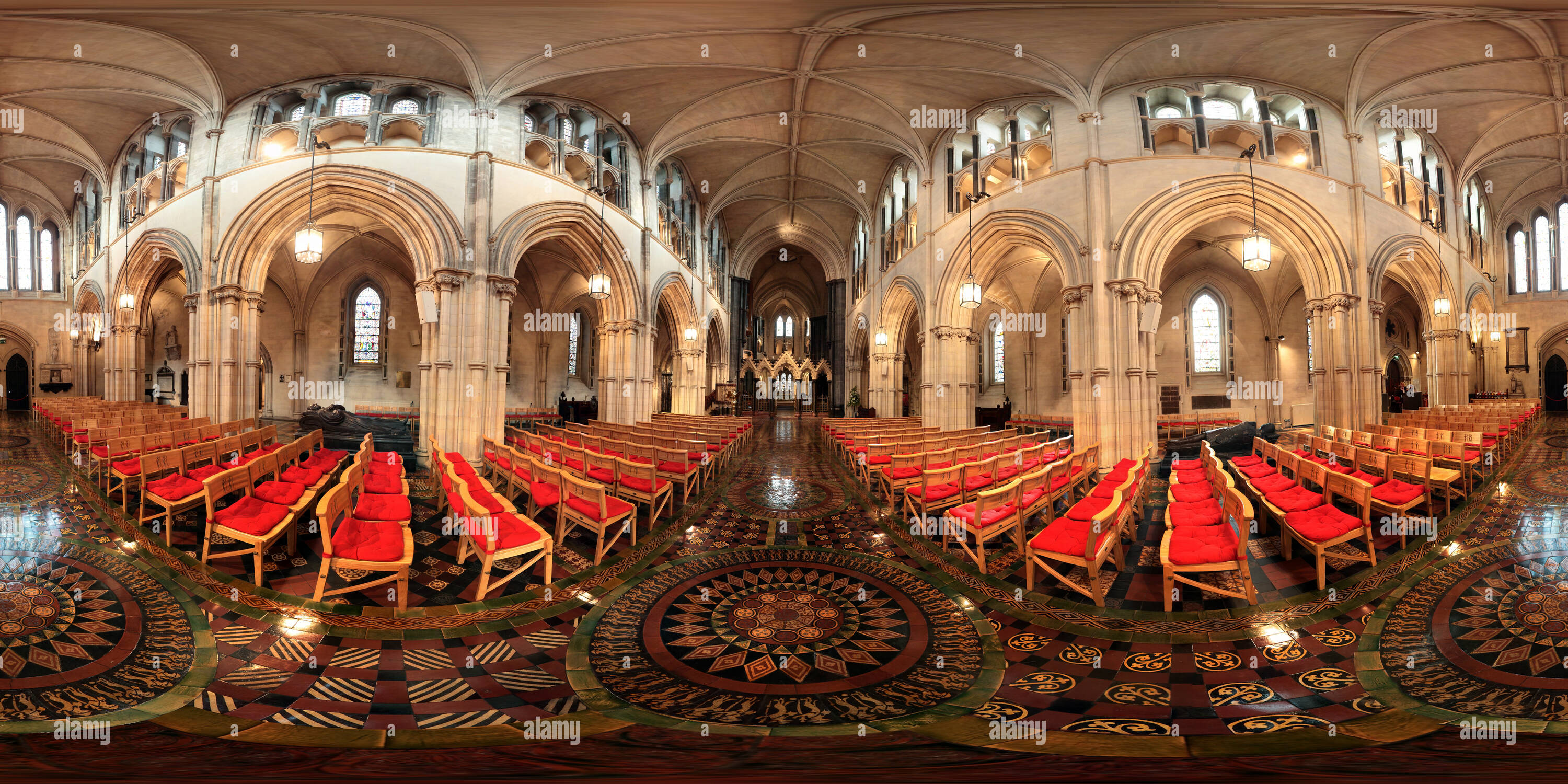 Christ Church Cathedral Dublin Interior High Resolution Stock ...