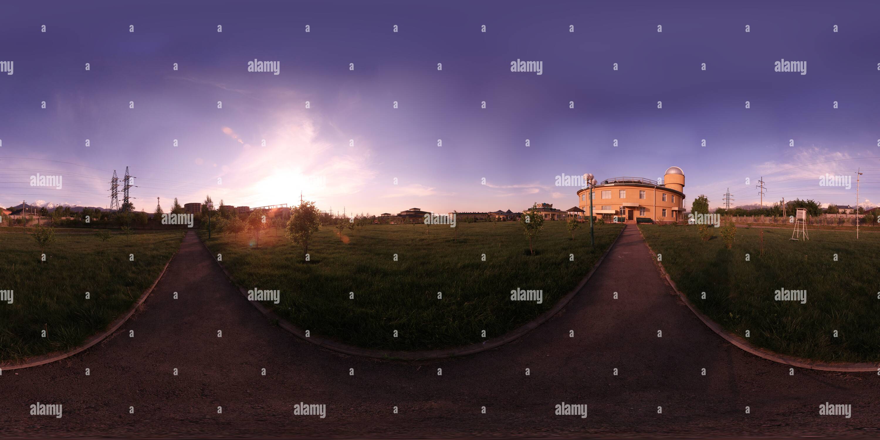 360° view of School Bobek. observatory - Alamy