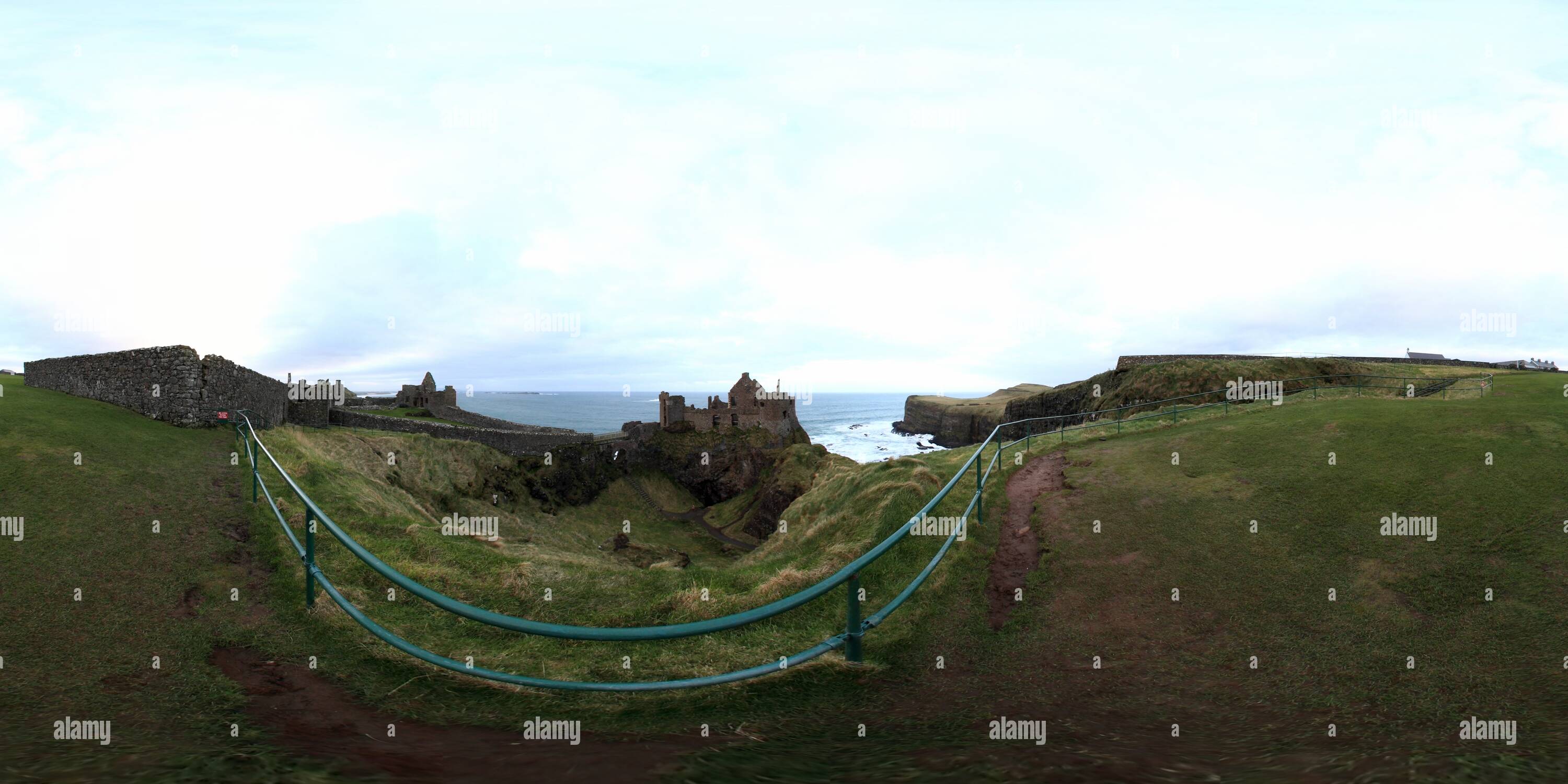 360° view of Dunluce Castle - Northern Ireland - UK - Alamy