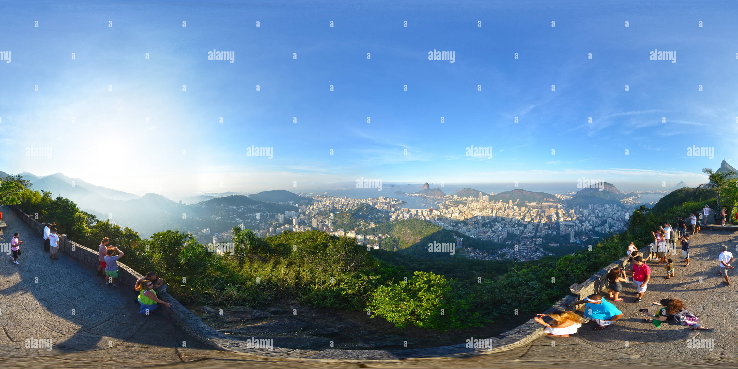 360° view of Mirante Dona Marta - Rio de Janeiro - Brasil - 28/05/2012 ...
