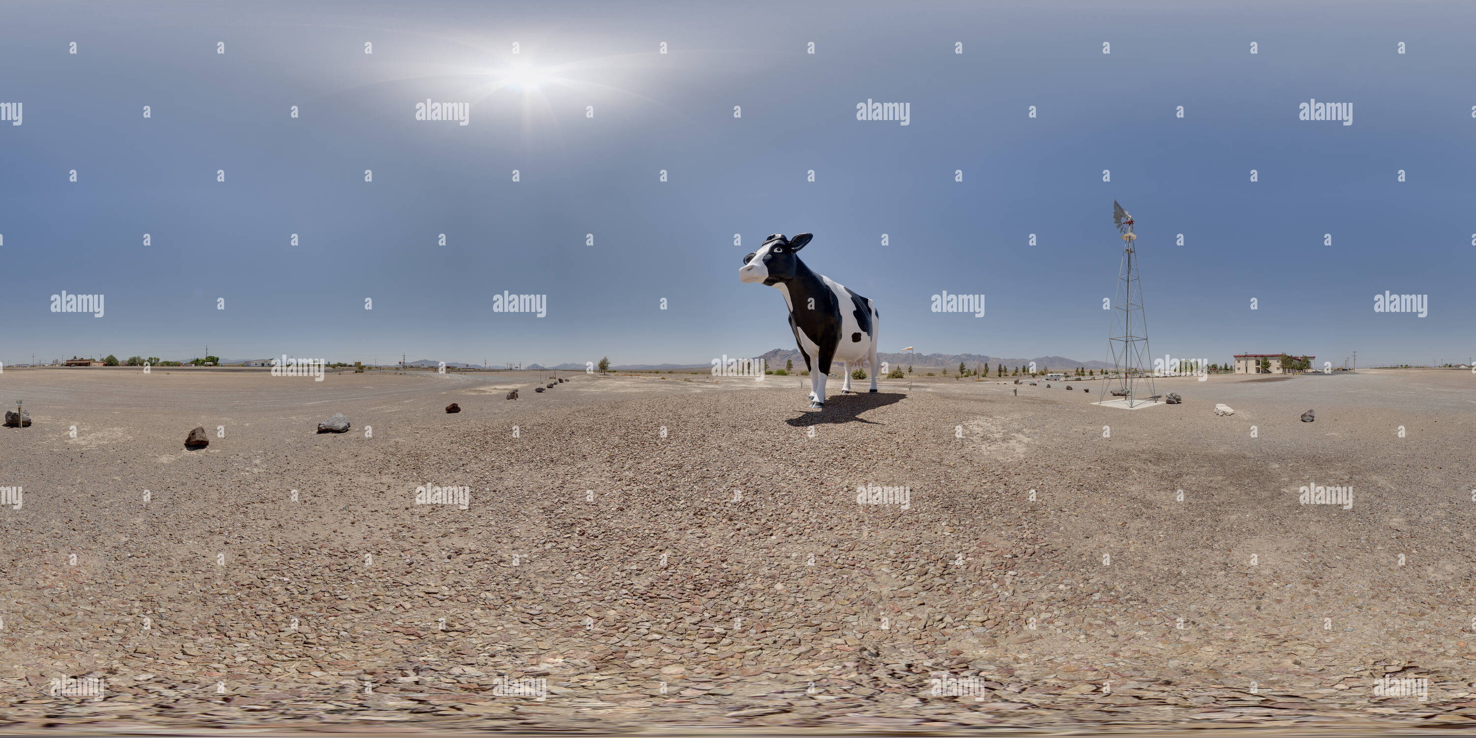360° view of The Plastic Cow - Alamy