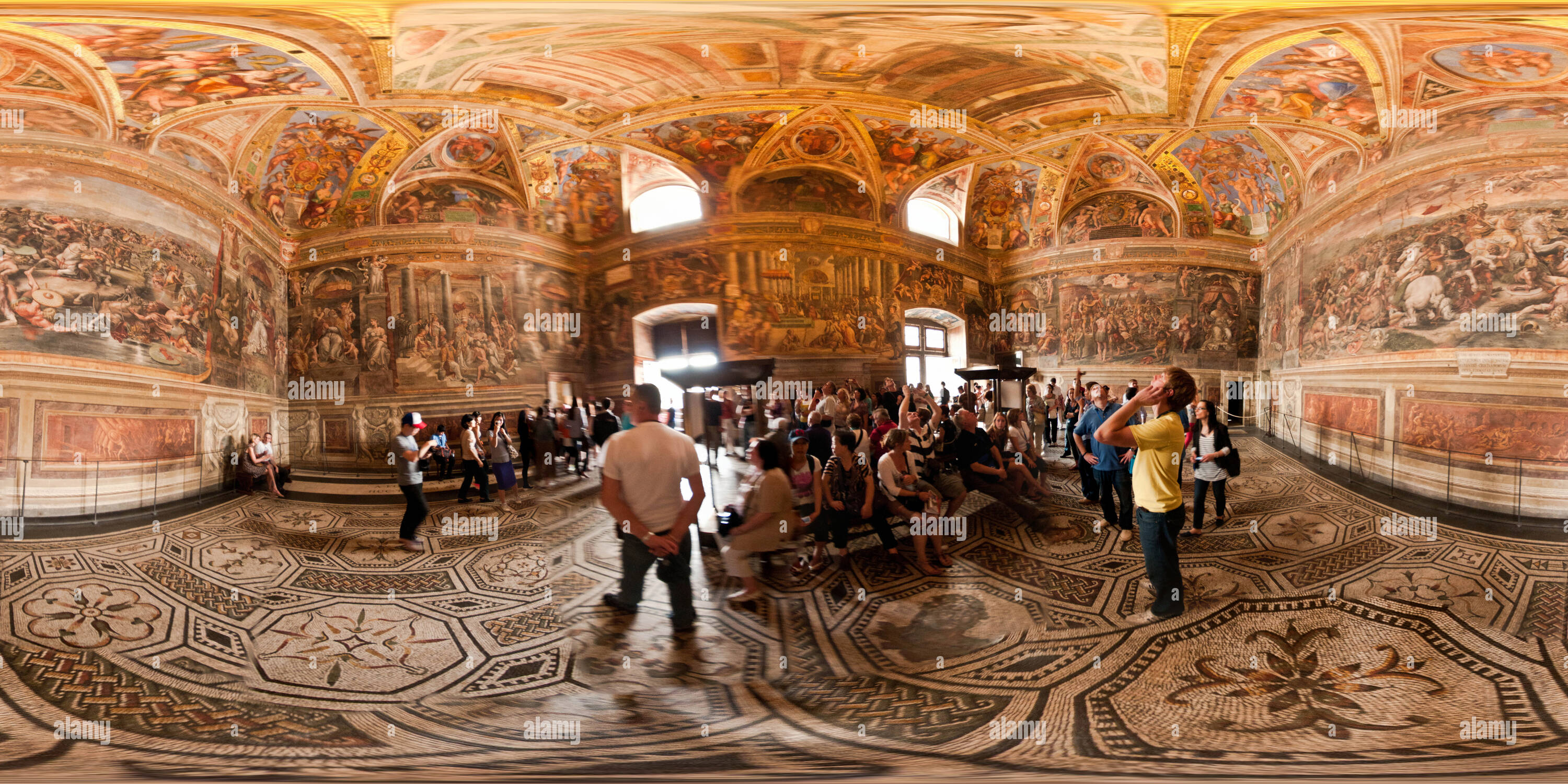 360° view of Roma, Musei Vaticani,inside - Alamy