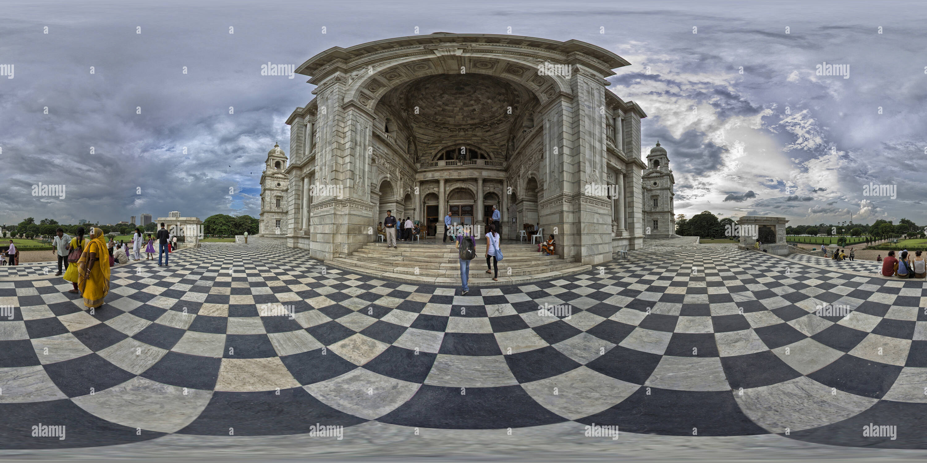 360° view of Victoria Memorial (India - Alamy