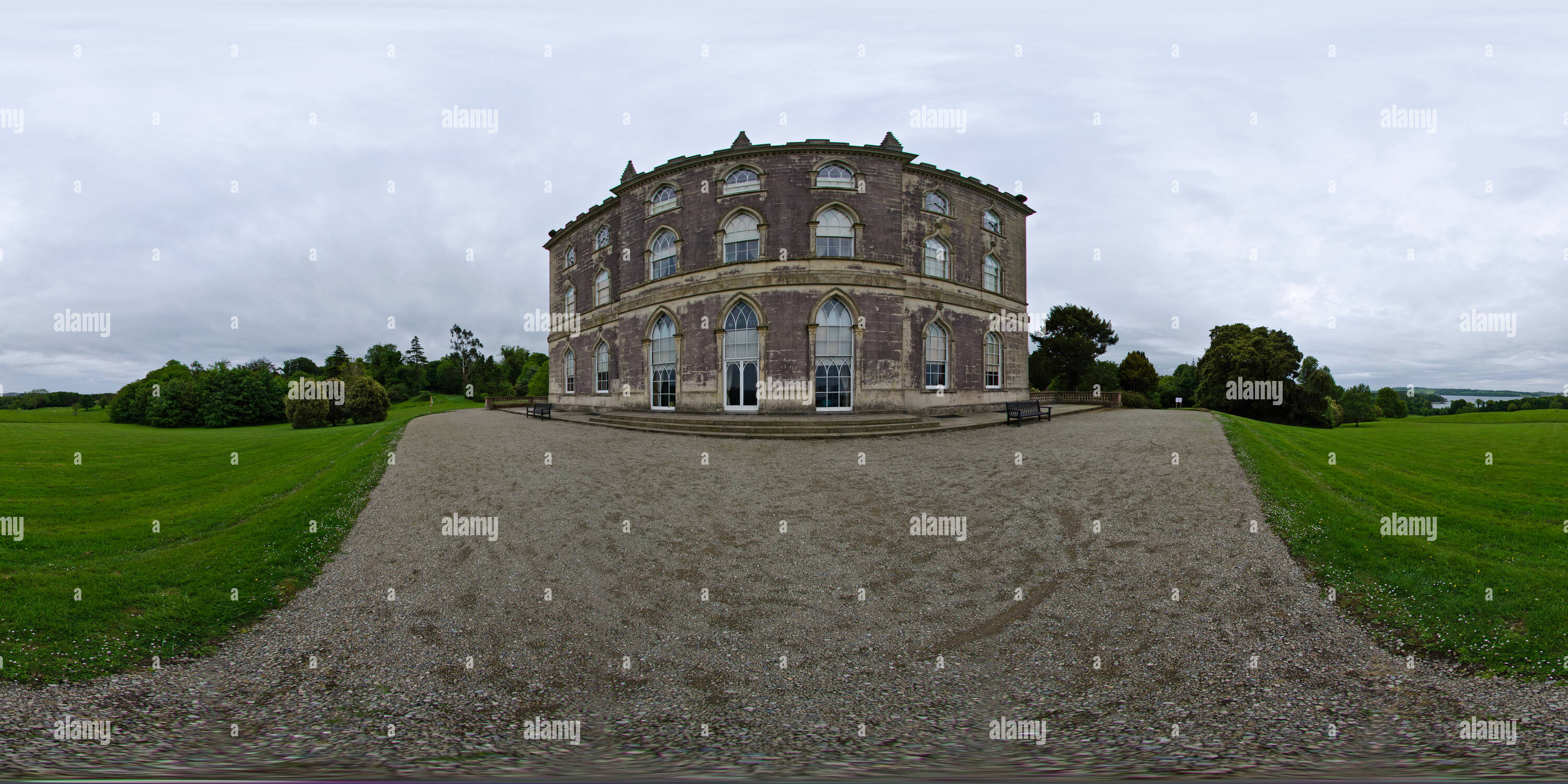 360° view of Castle Ward Historic House 5 - Alamy