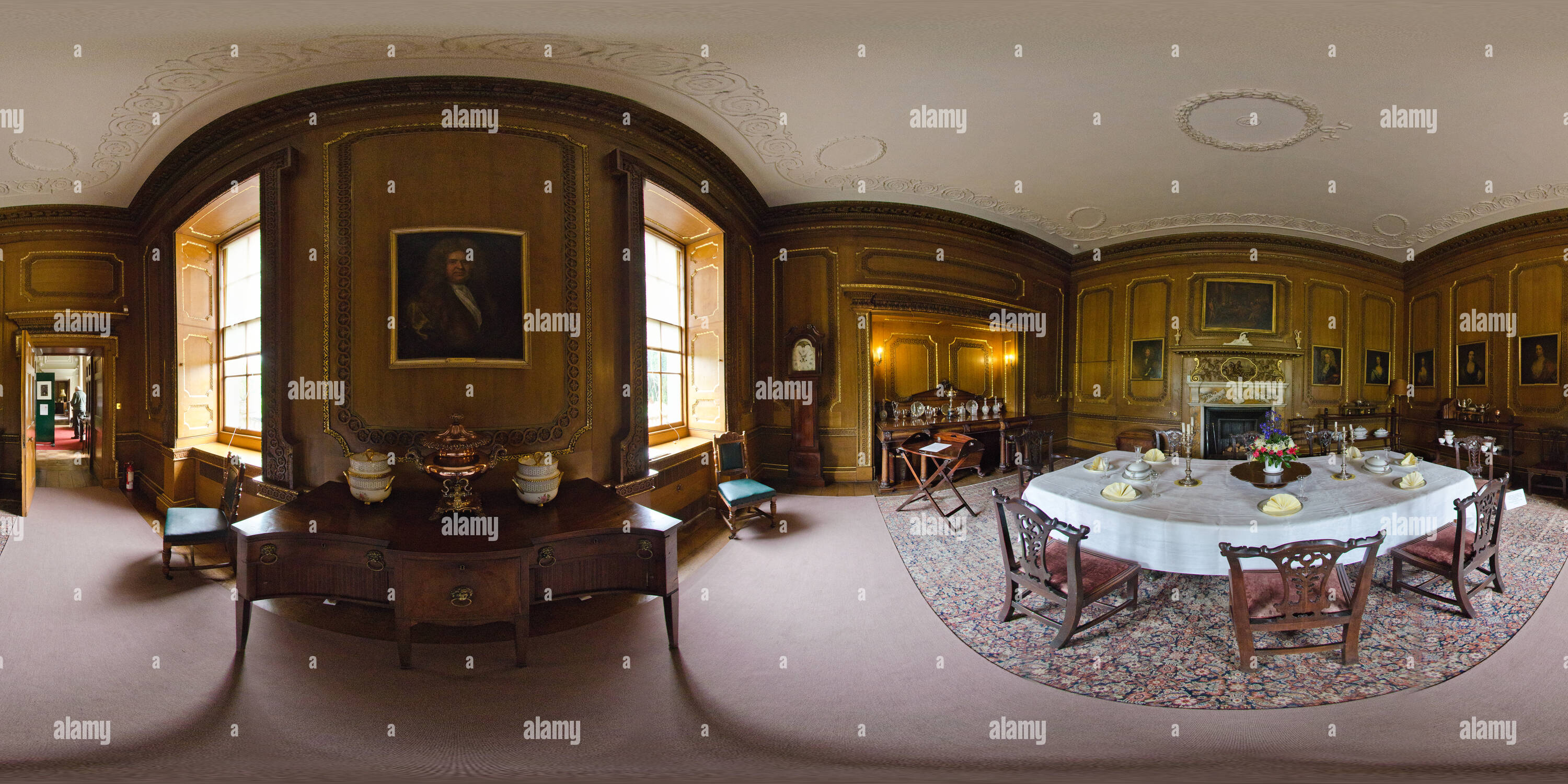 360° view of Castle Ward Historic House 6 - Alamy