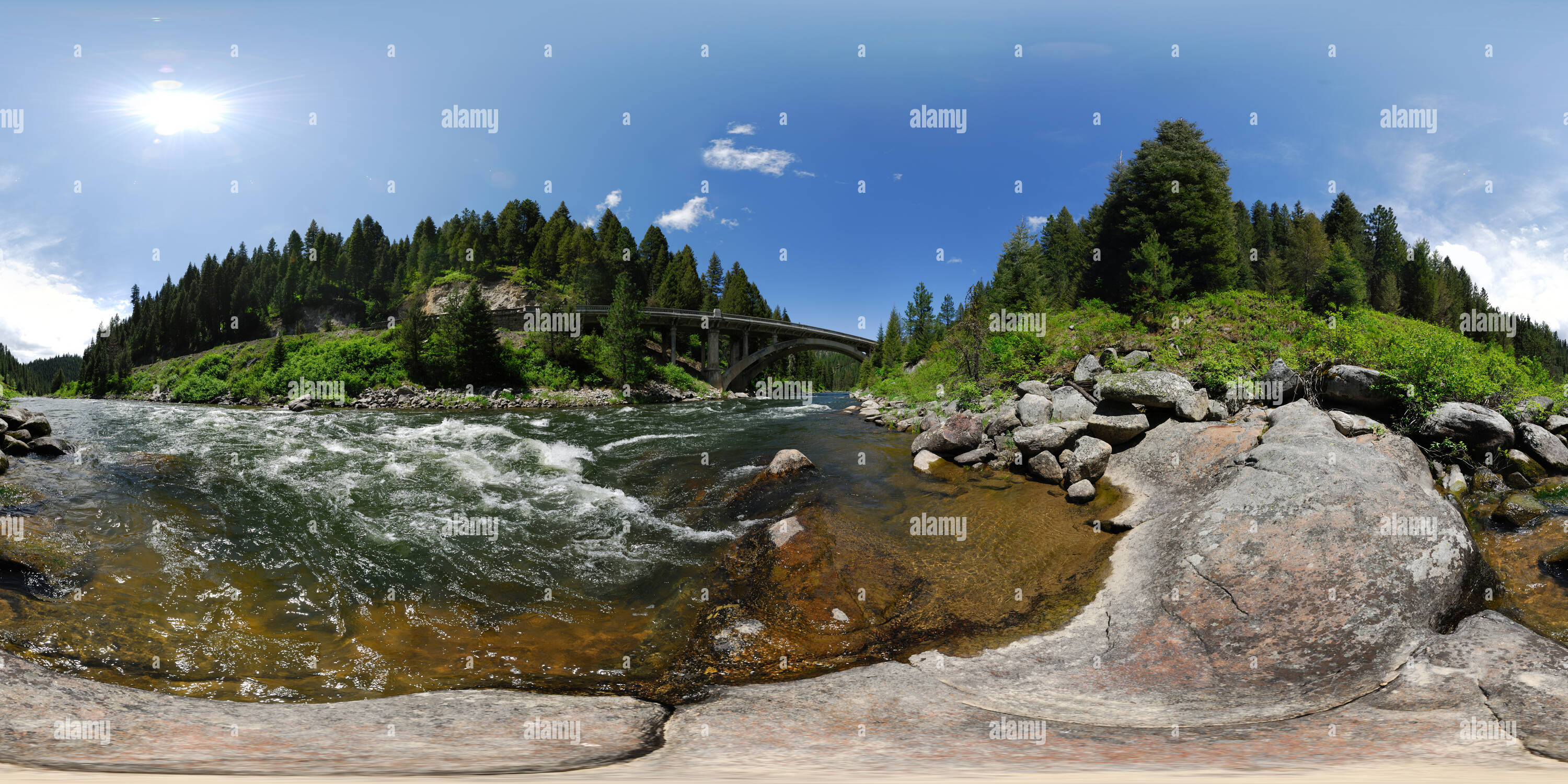 360° view of Rainbow Bridge, Payette River (south), Idaho, USA - Alamy