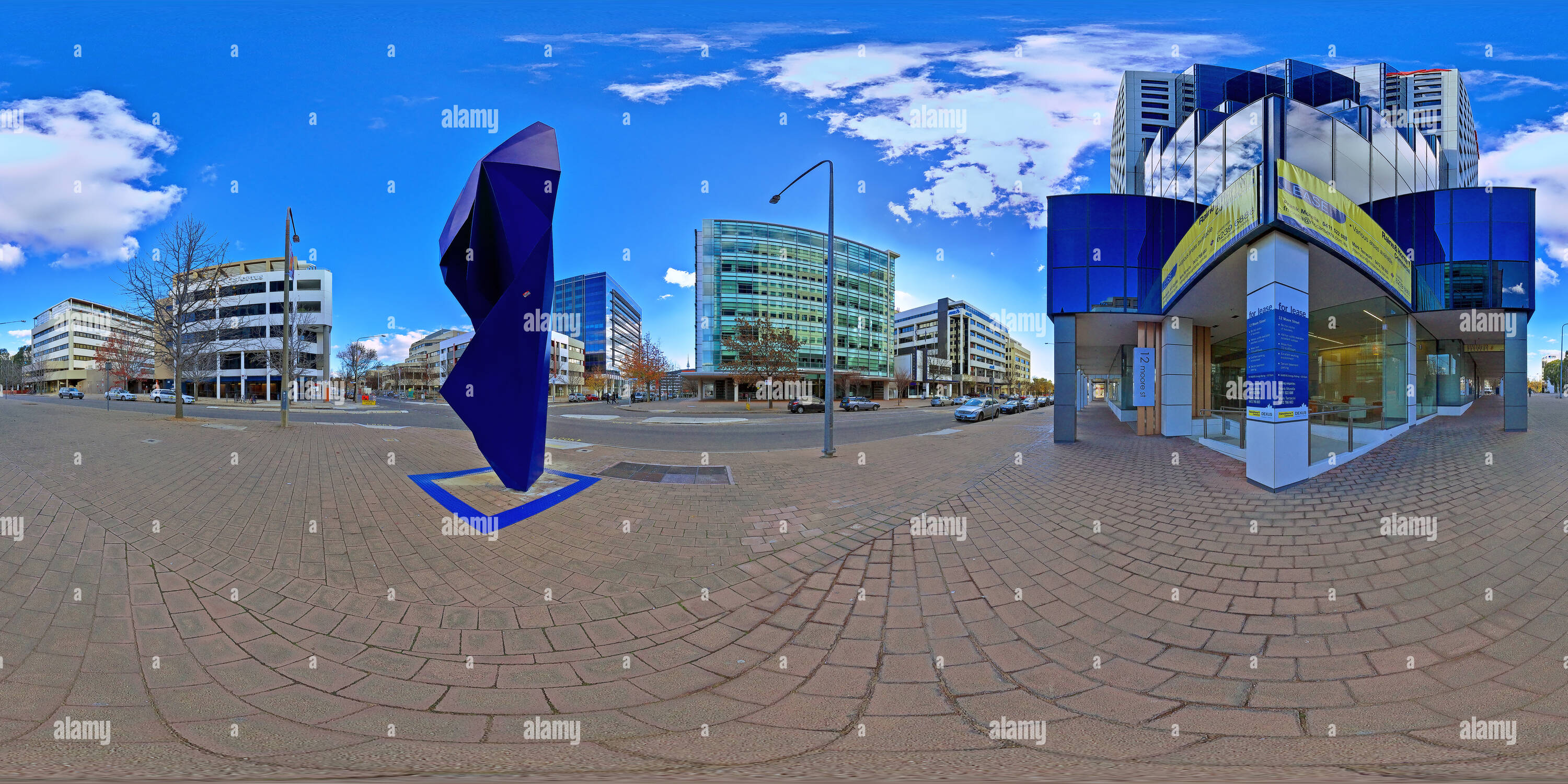360° view of Canberra - Final Fantasy Save Crystal on Rudd Street - Alamy