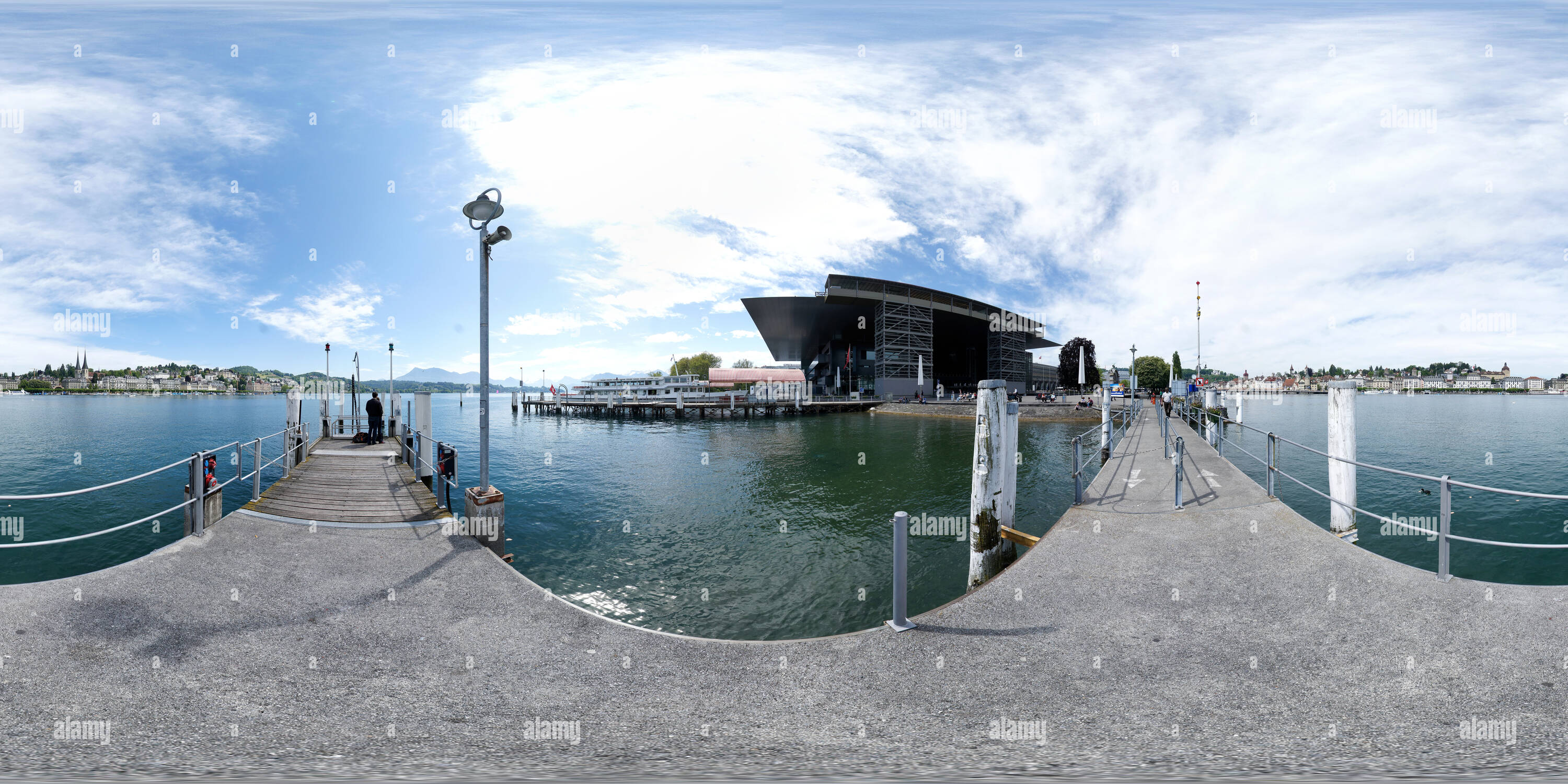 360° view of Switzerland Lucerne KKL Pier - Alamy