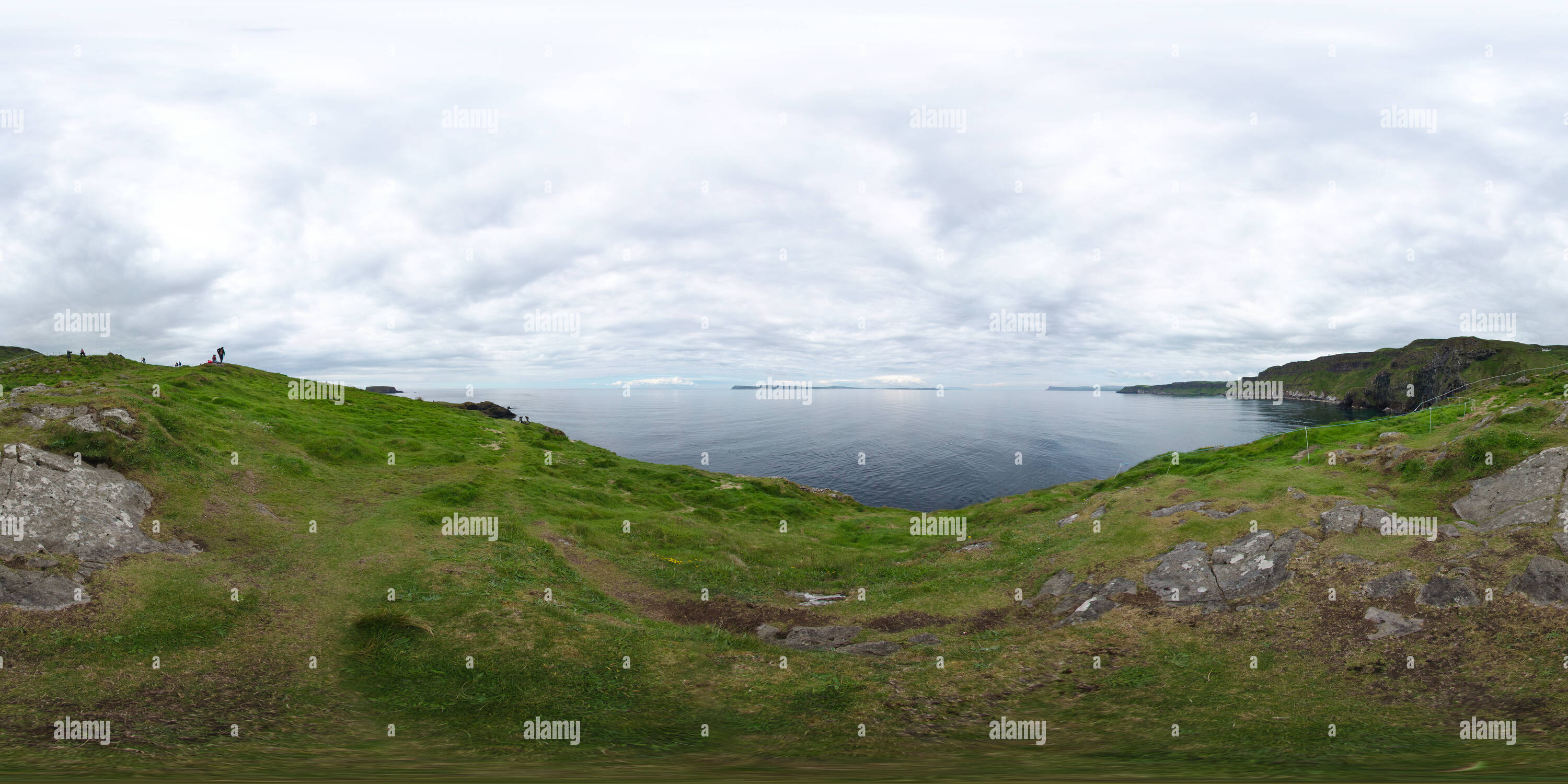 360° view of Carrick A Rede, Northern Ireland #3 - Alamy