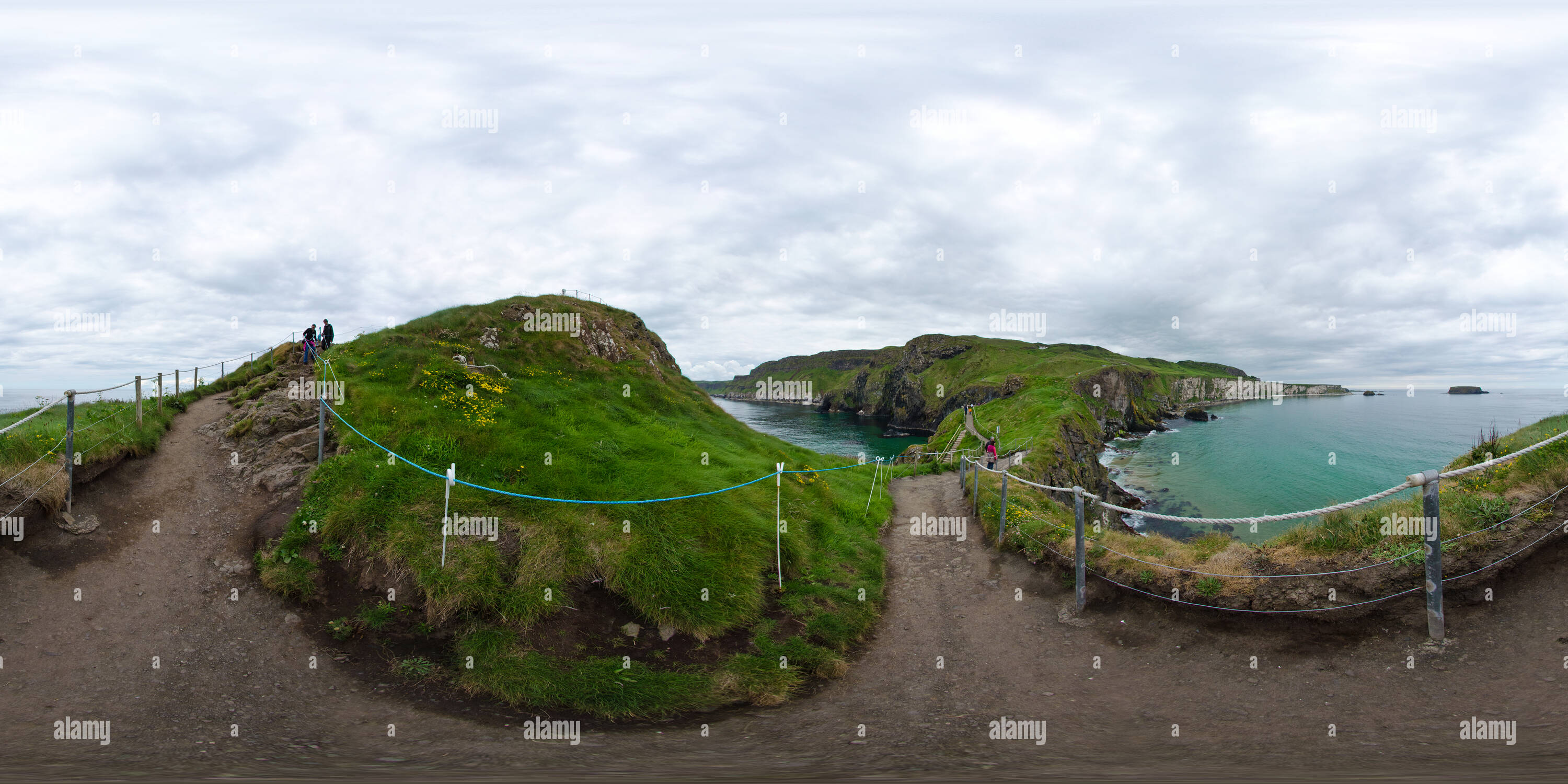 360° view of Carrick A Rede, Northern Ireland #7 - Alamy