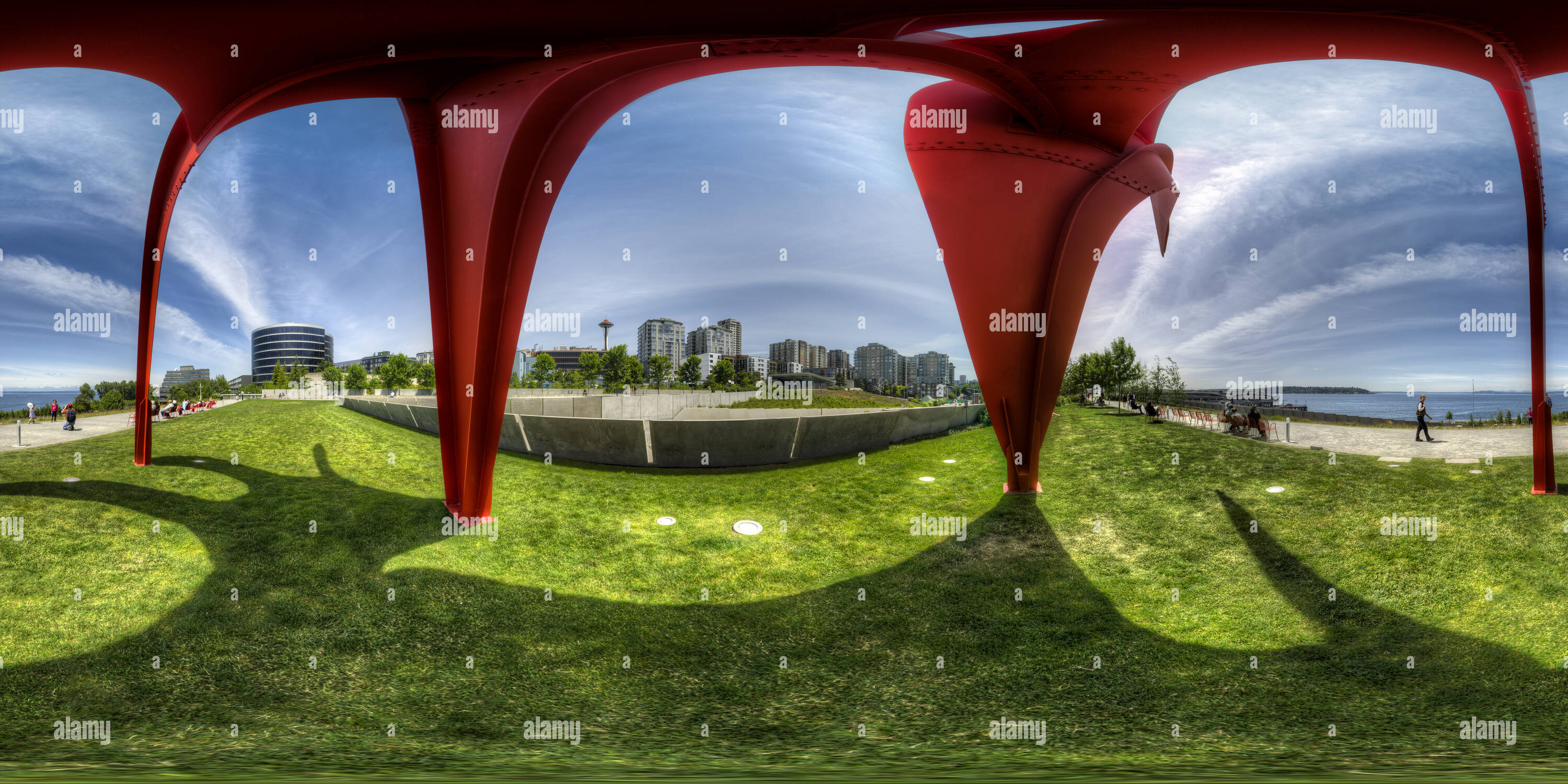360° view of Olympic Sculpture Park, Eagle by Alexander Calder, Seattle ...