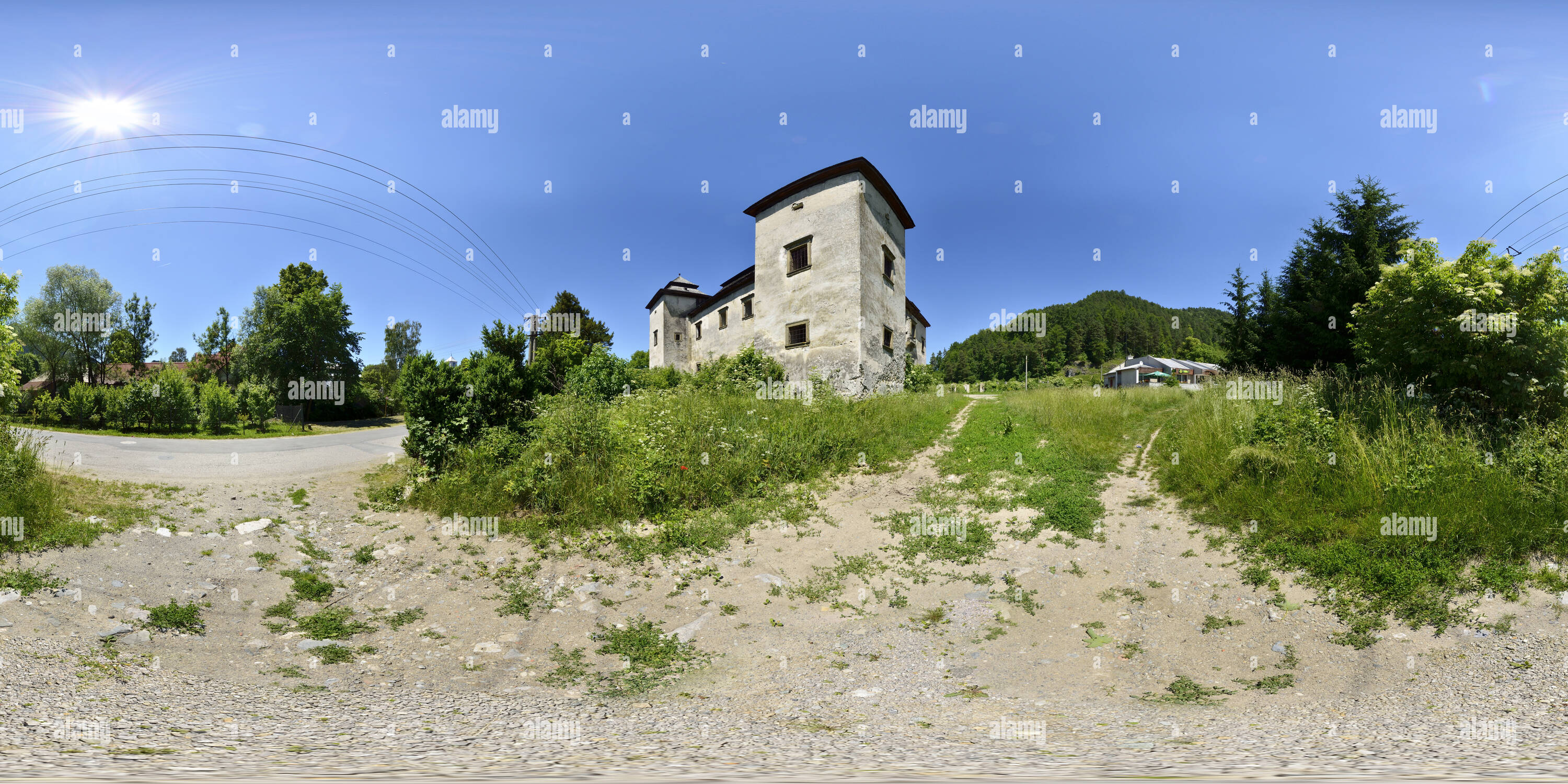 360° view of Mansion Justhovsky renecaince - Necpaly - Alamy