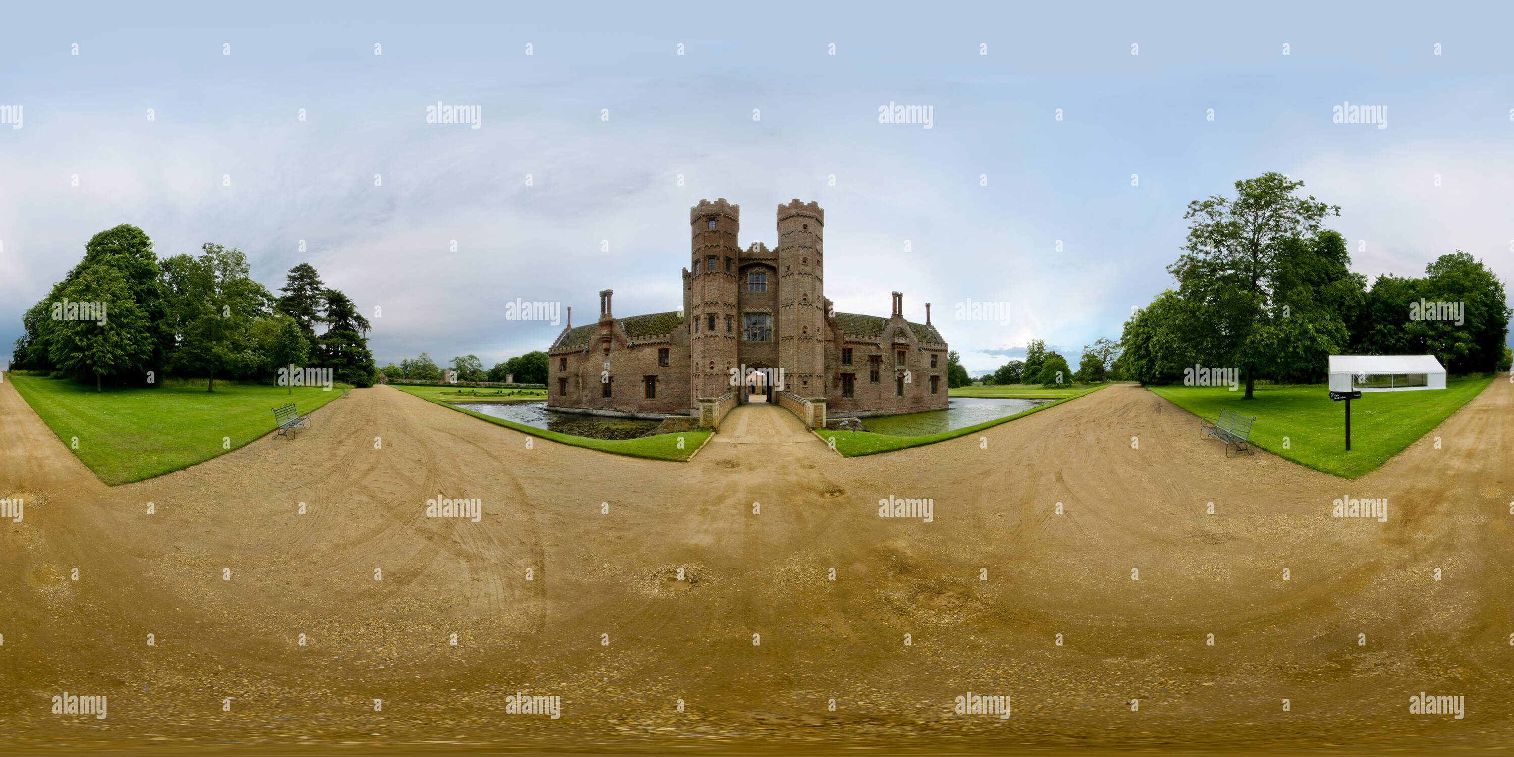360° view of Oxburgh Hall Main Entrance - Alamy