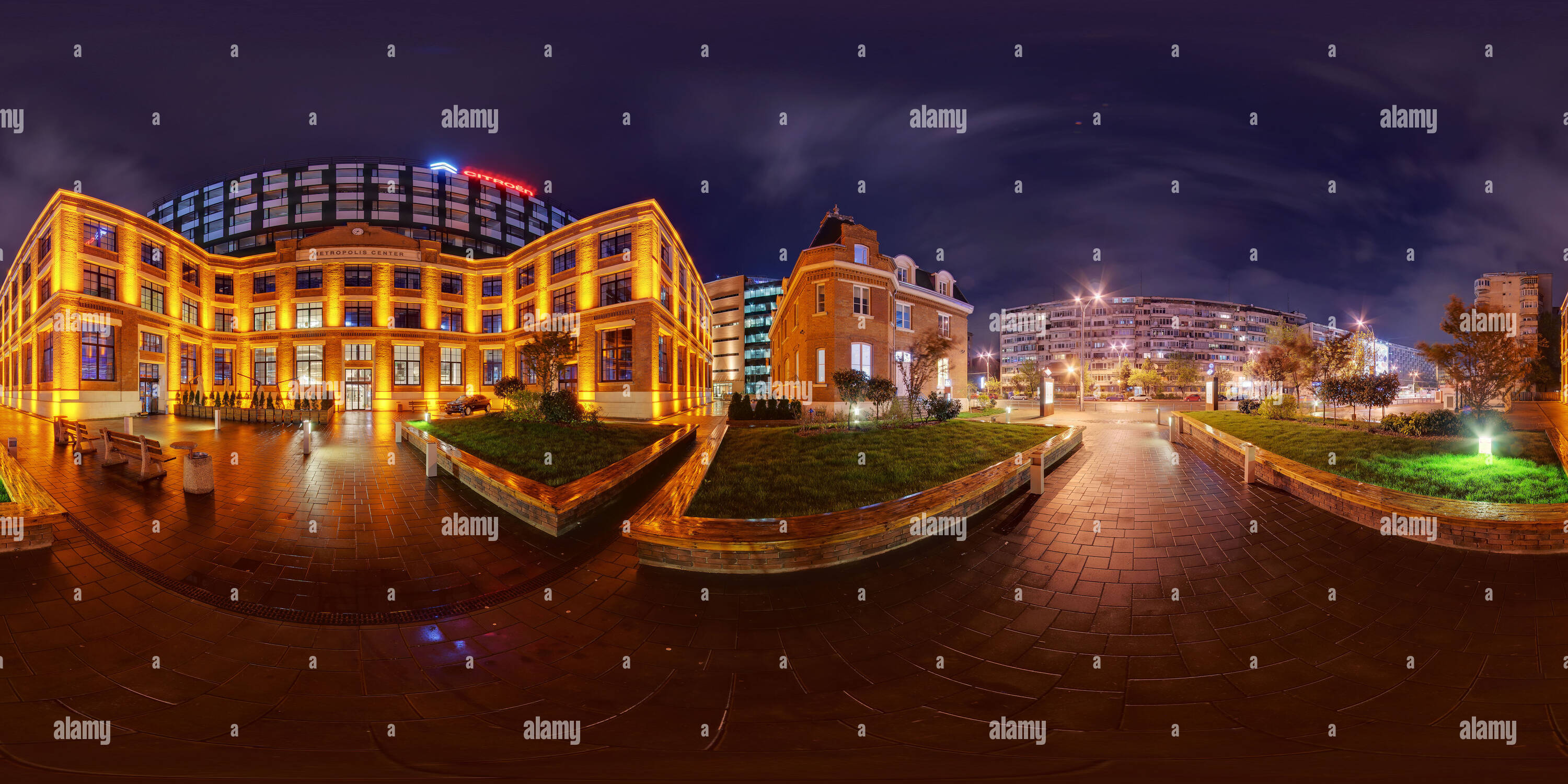 360° view of Metropolitan Center Bucharest - Alamy
