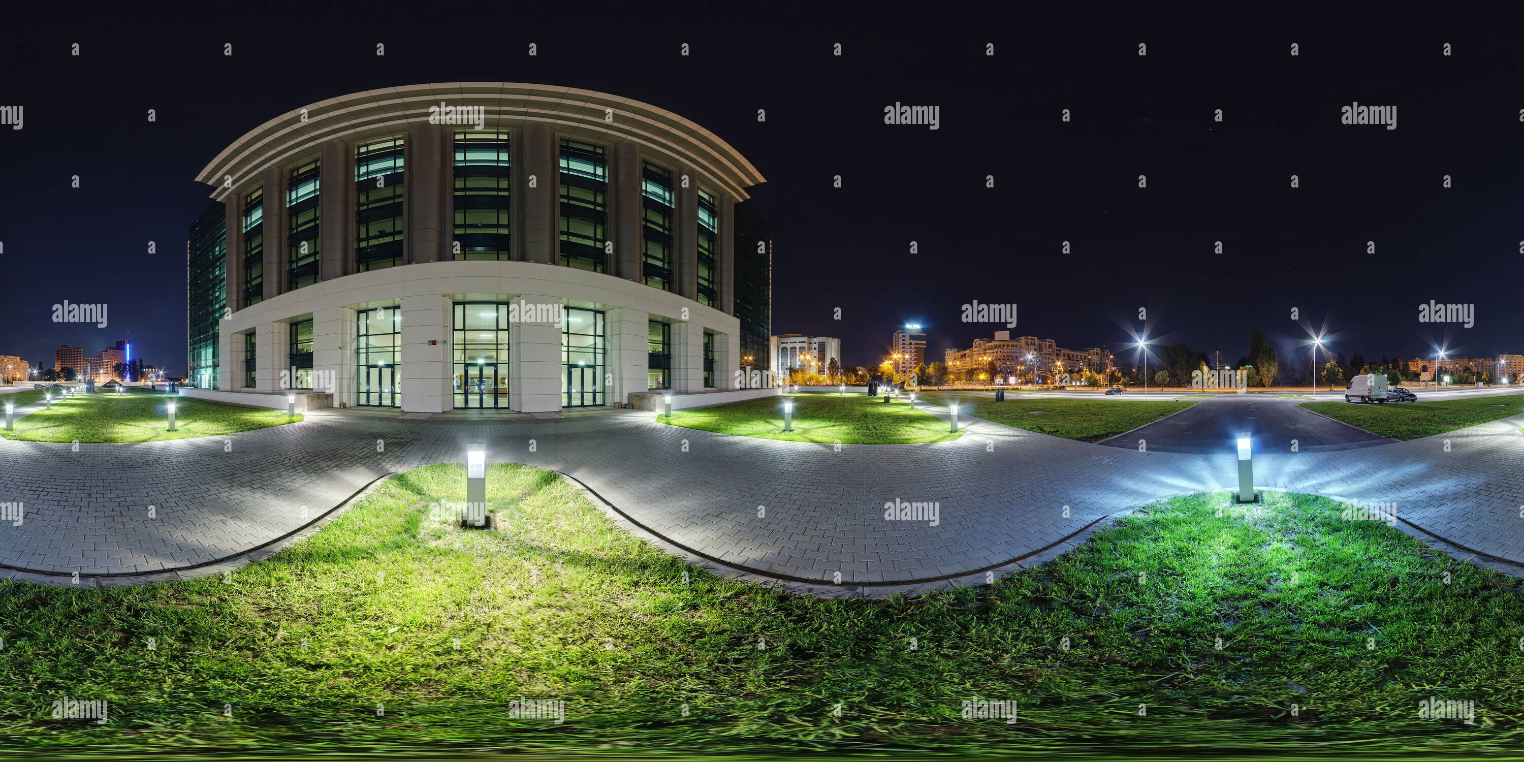 360° view of Bucharest National Library - Alamy