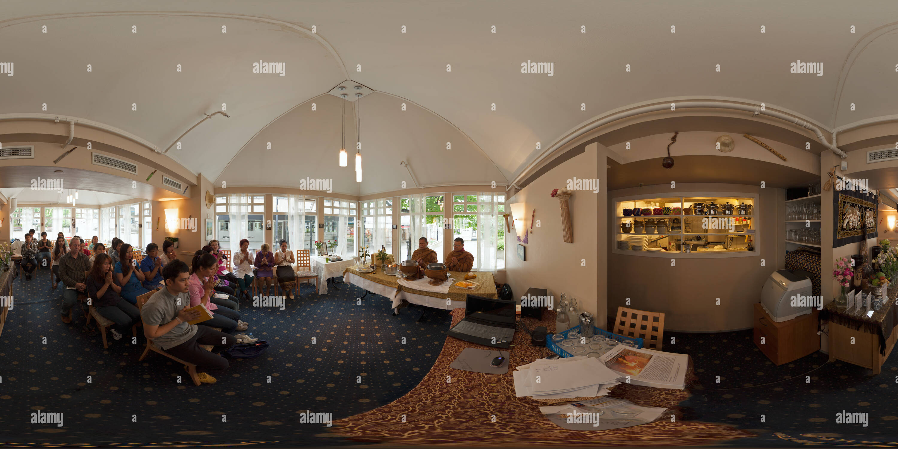 360° view of Buddhist ceremony in Bodø, Norway - Alamy