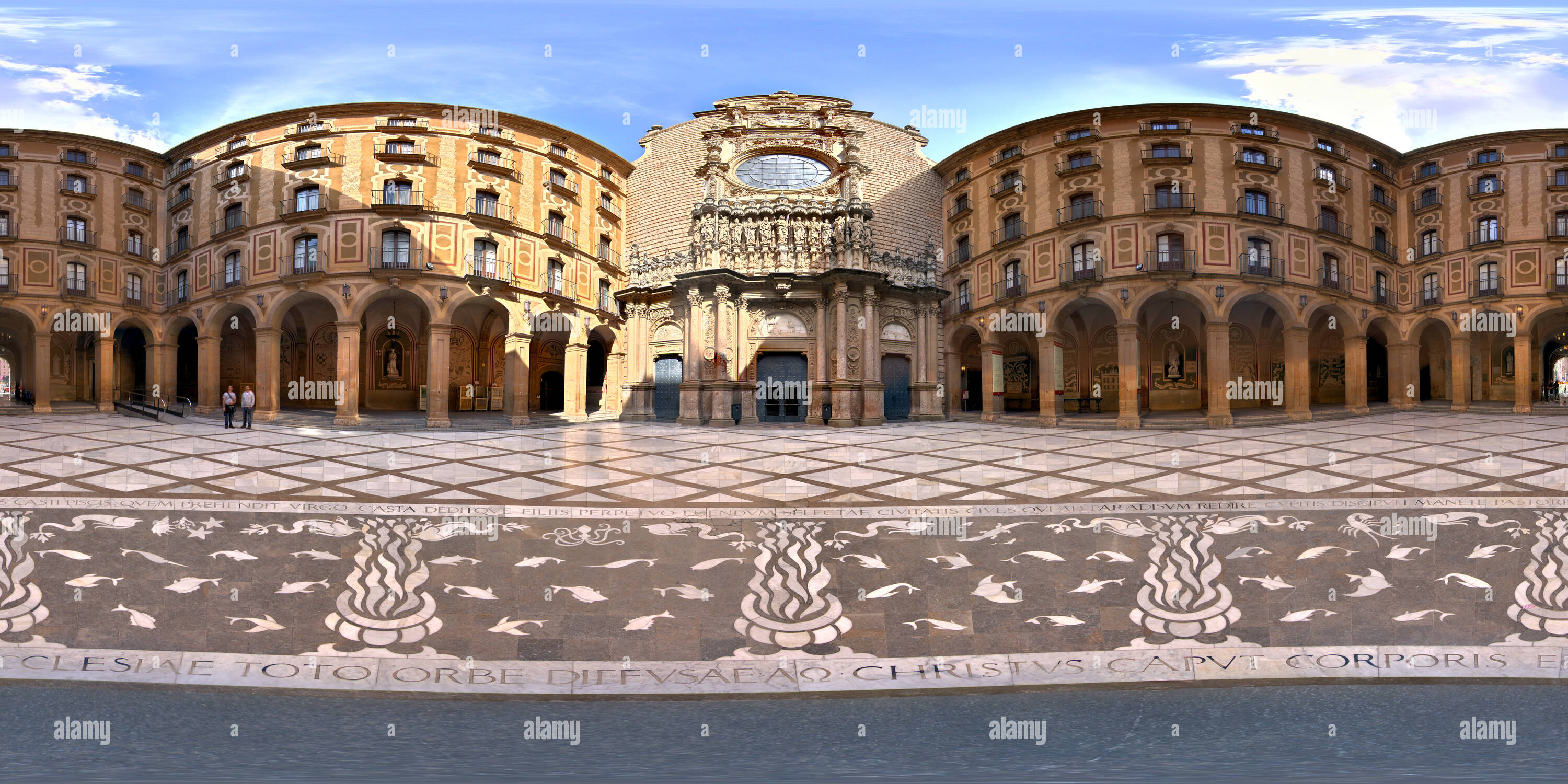 360° view of Spain, Montserrat, Monasterio, Atrium - Alamy