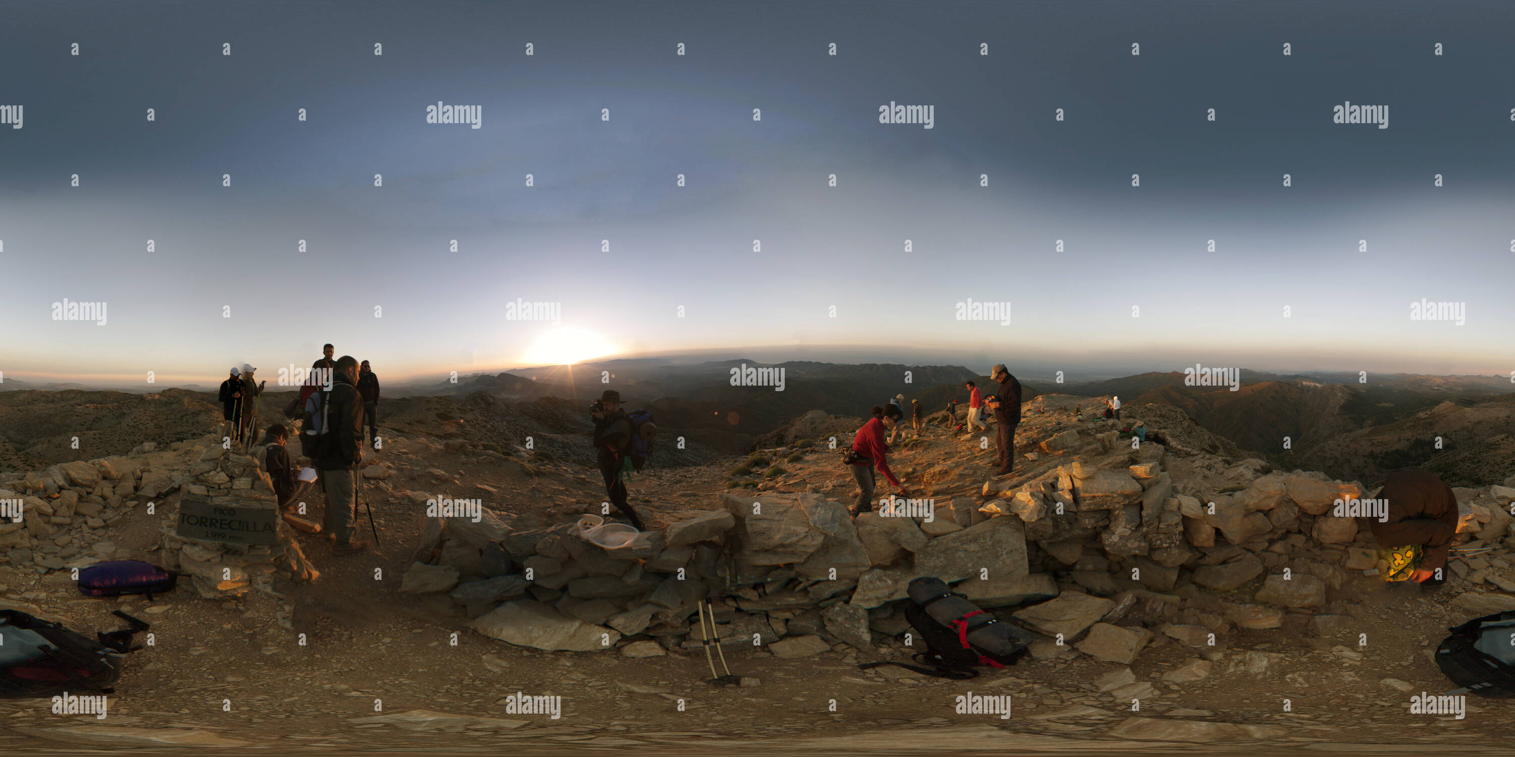 360° view of Torrecillas mounth, 1919 m. Andalucía, Spain - Alamy
