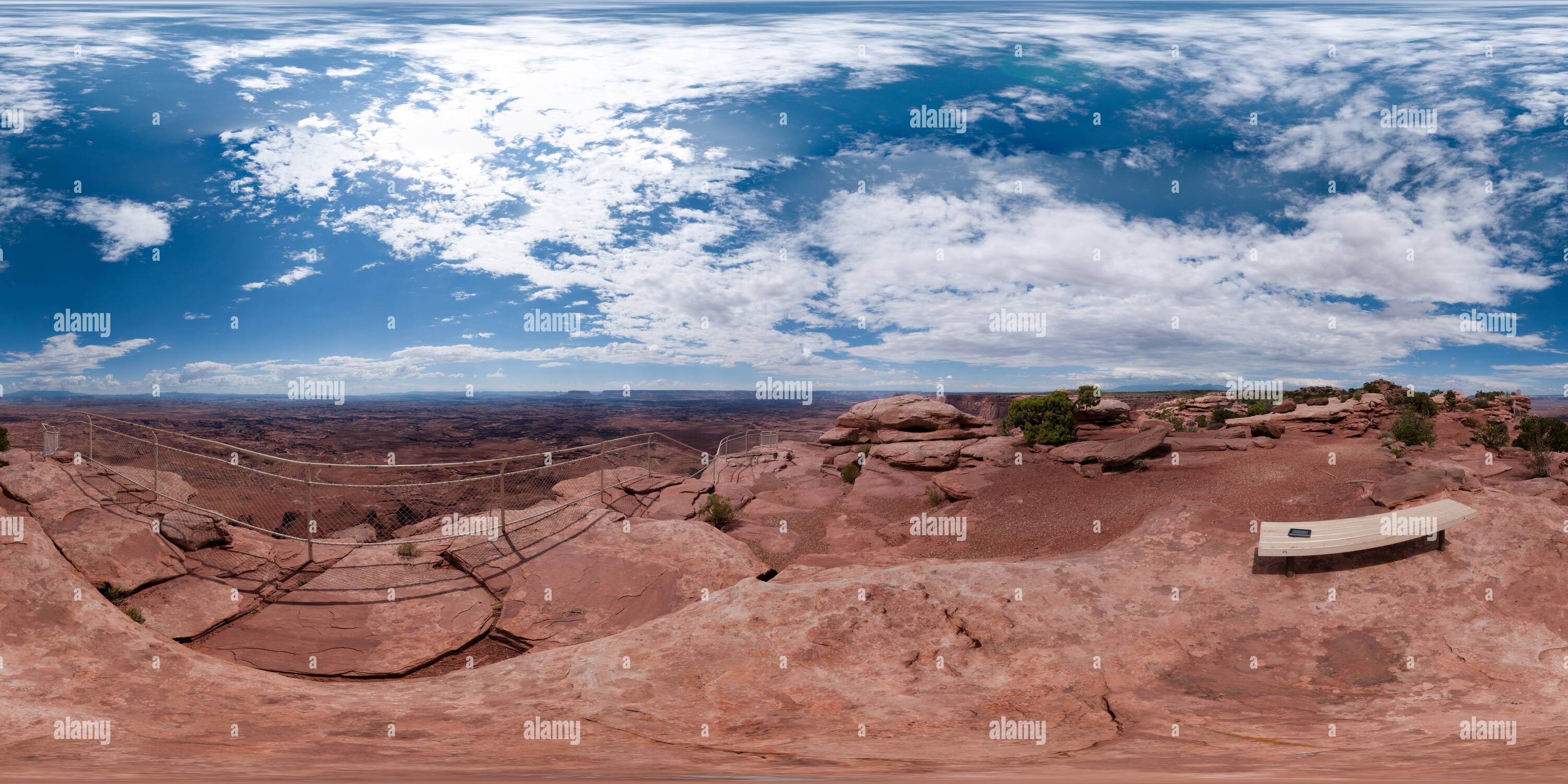 360° view of Needles Overlook, Canyonlands, Utah - Alamy