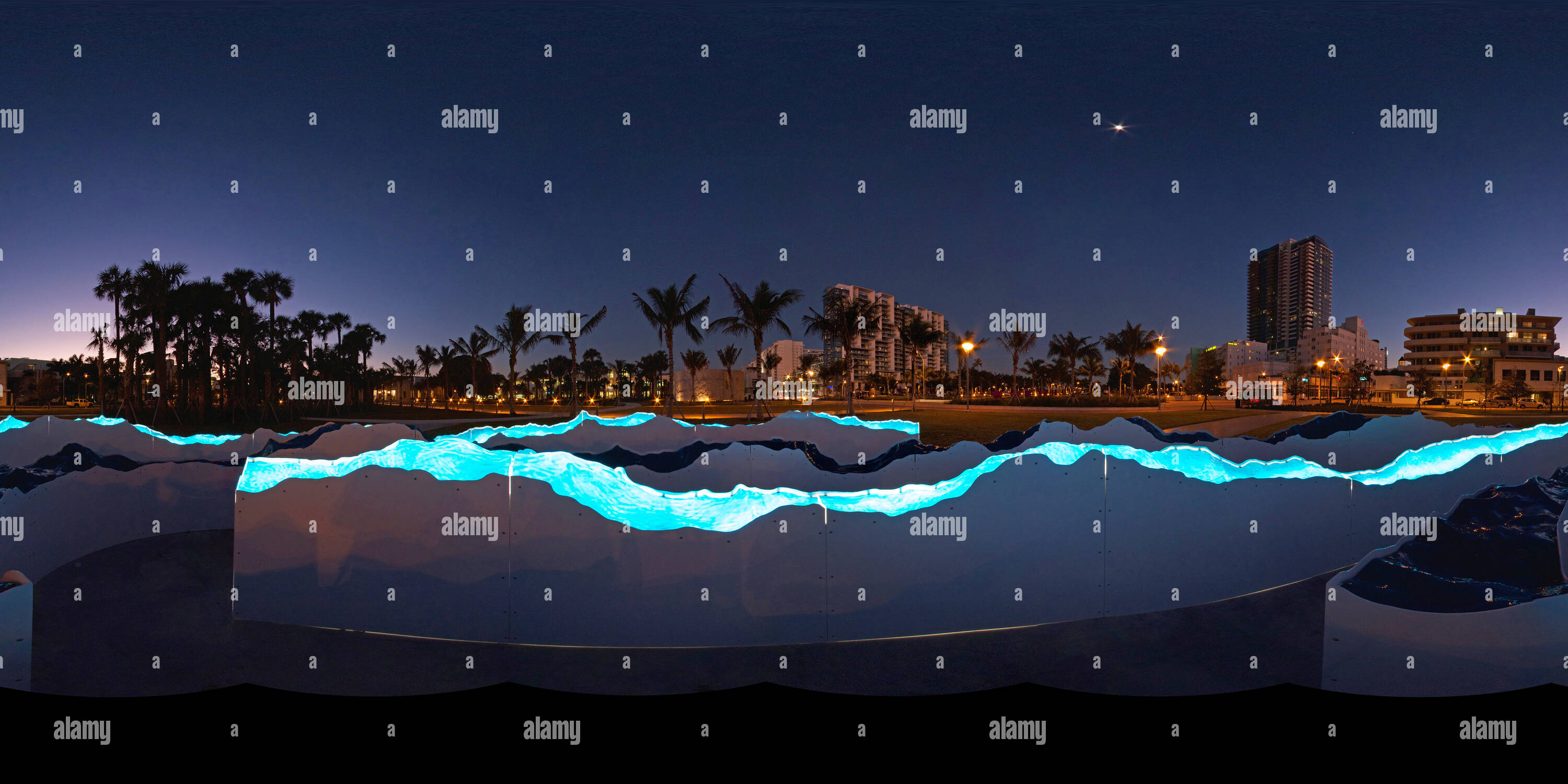 360° view of Collins Park - Miami Beach, FL - Alamy