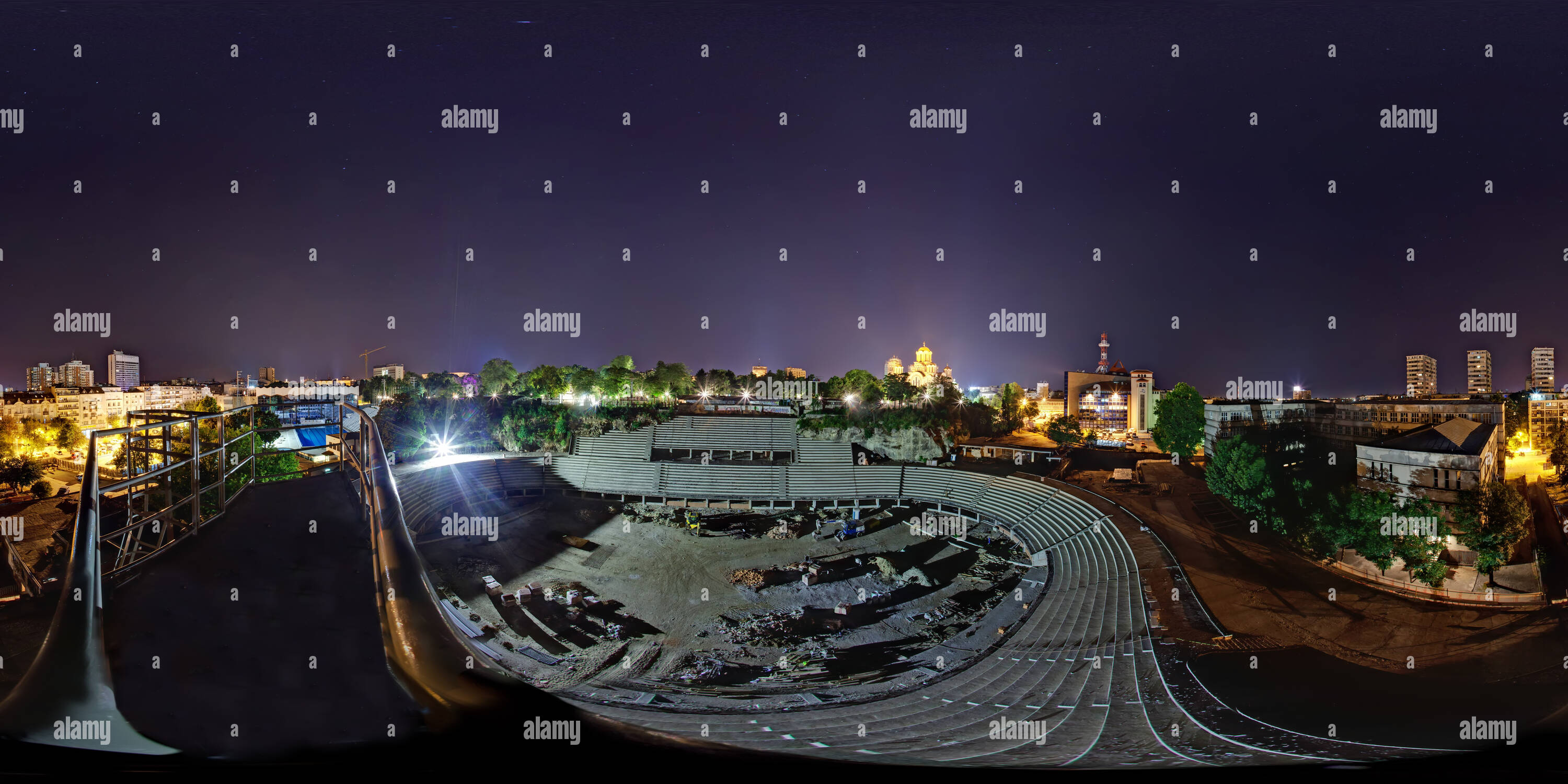 360° view of Tasmajdan stadion during reconstruction - Alamy