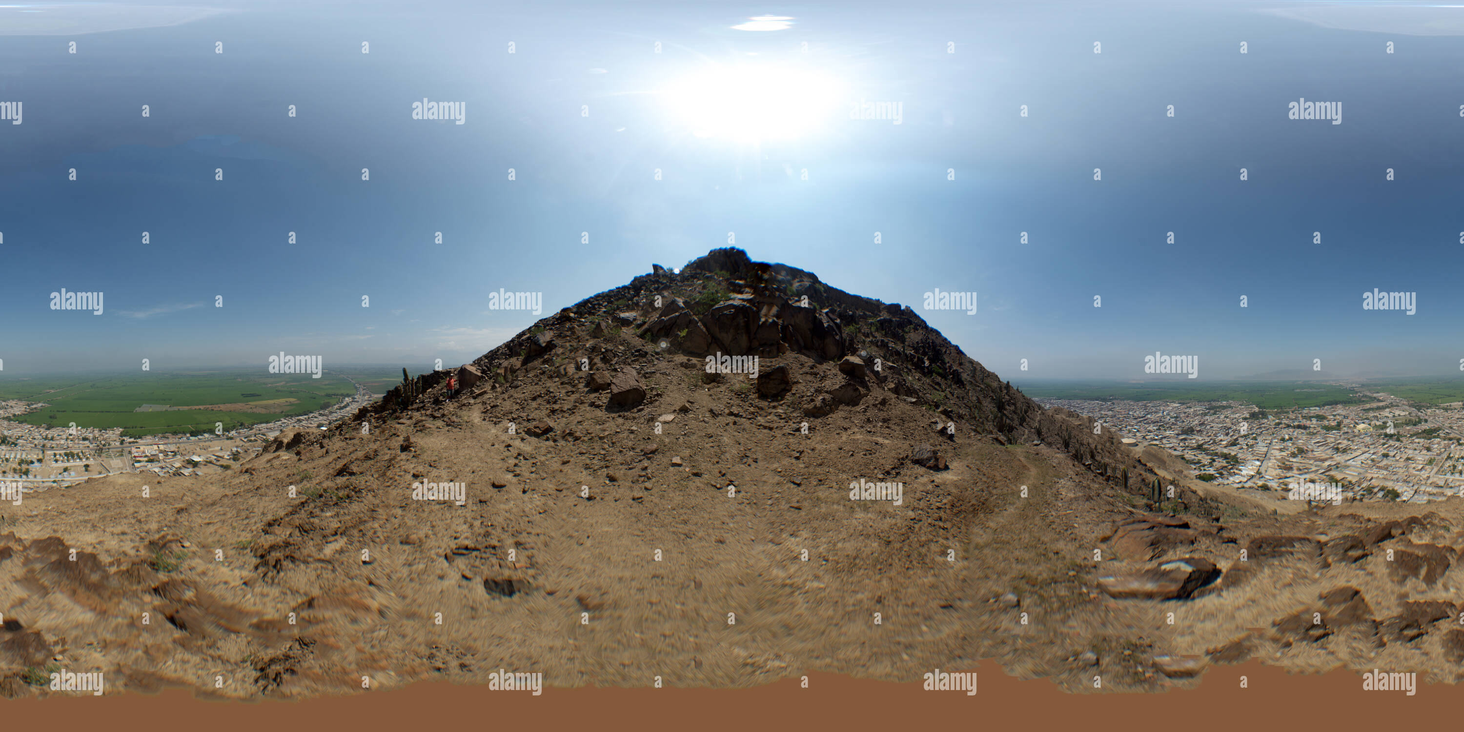 360° view of Chequen archaeologycal site, Chepen - Alamy