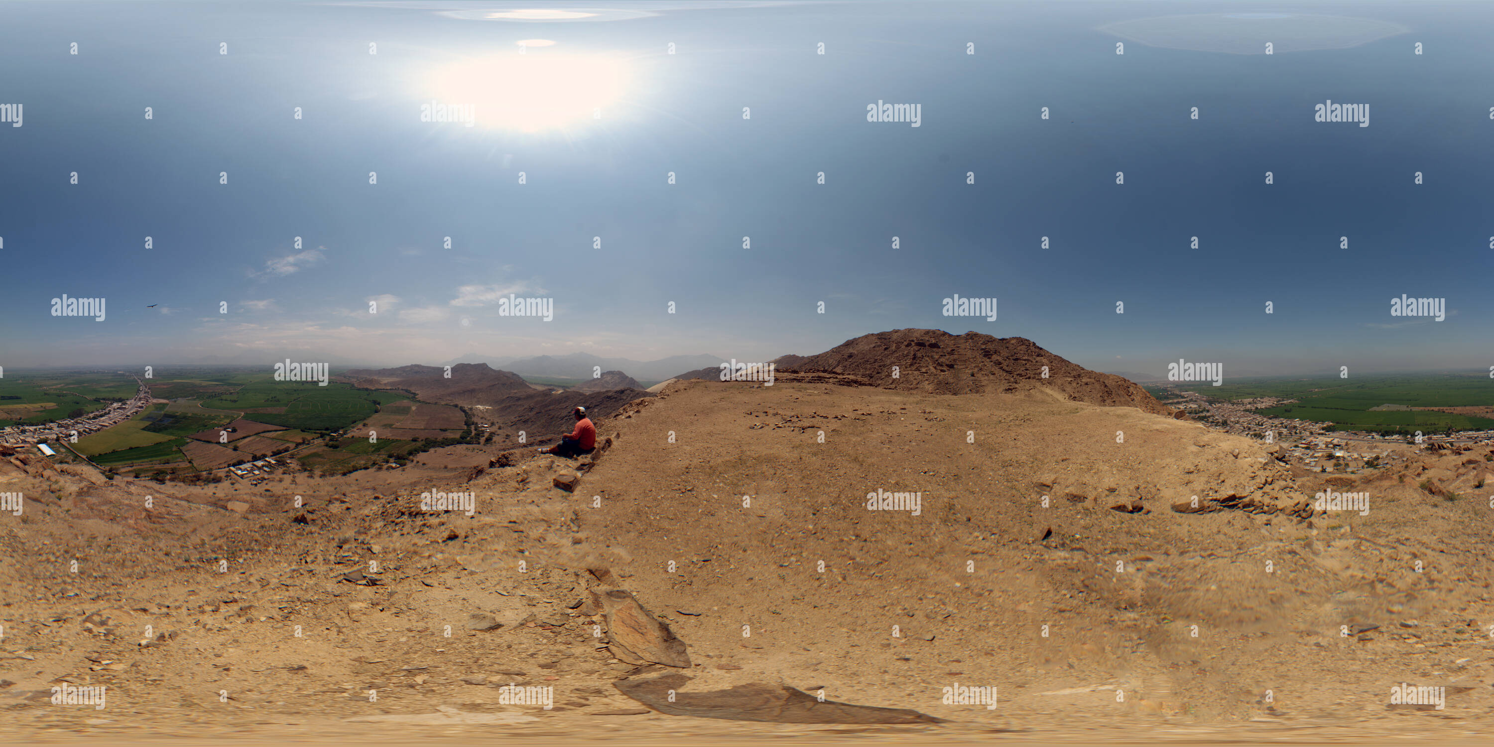 360° view of Chequen archaeologycal site, Chepen - Alamy