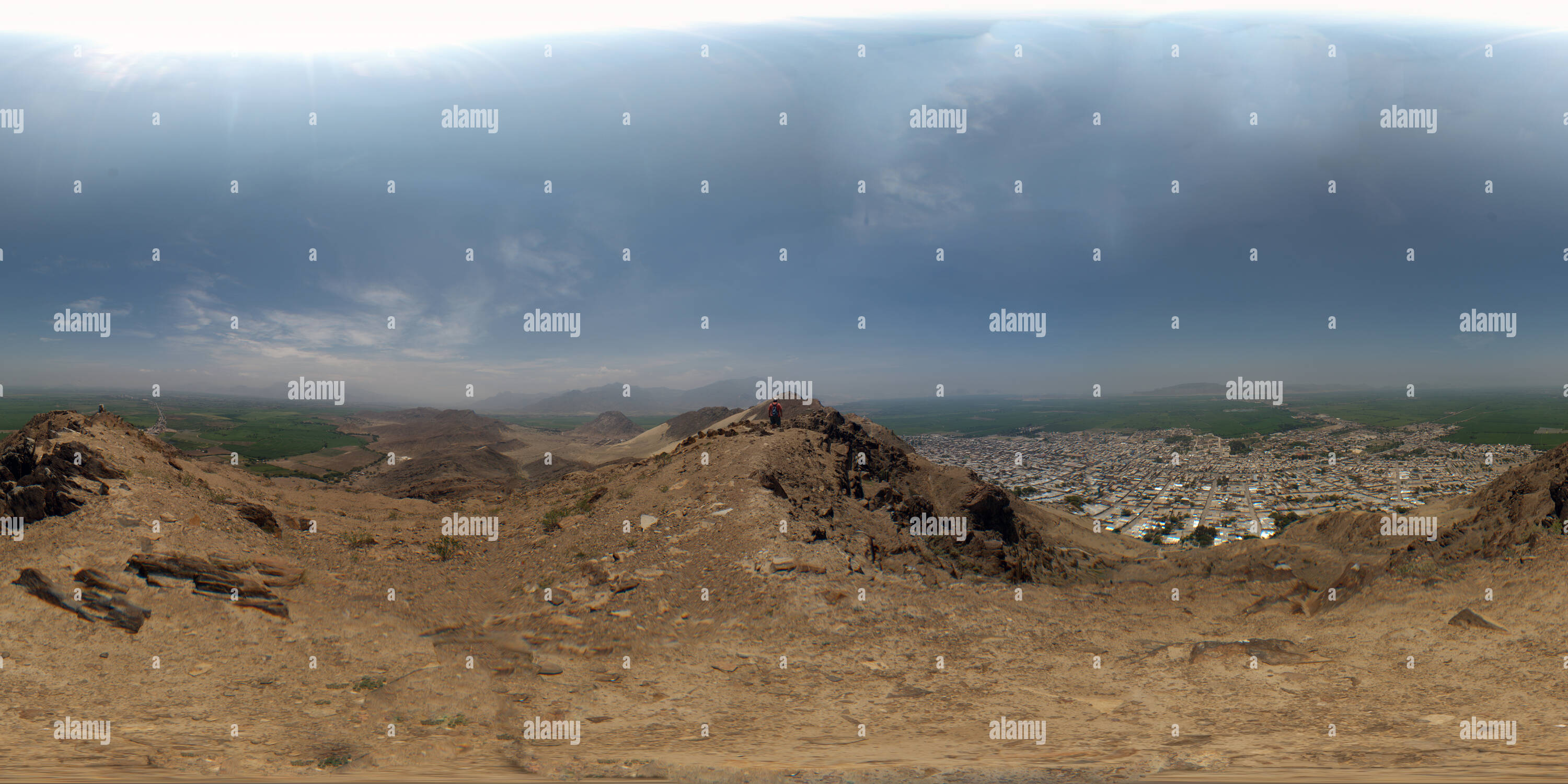 360° view of Chequen archaeologycal site, Chepen - Alamy